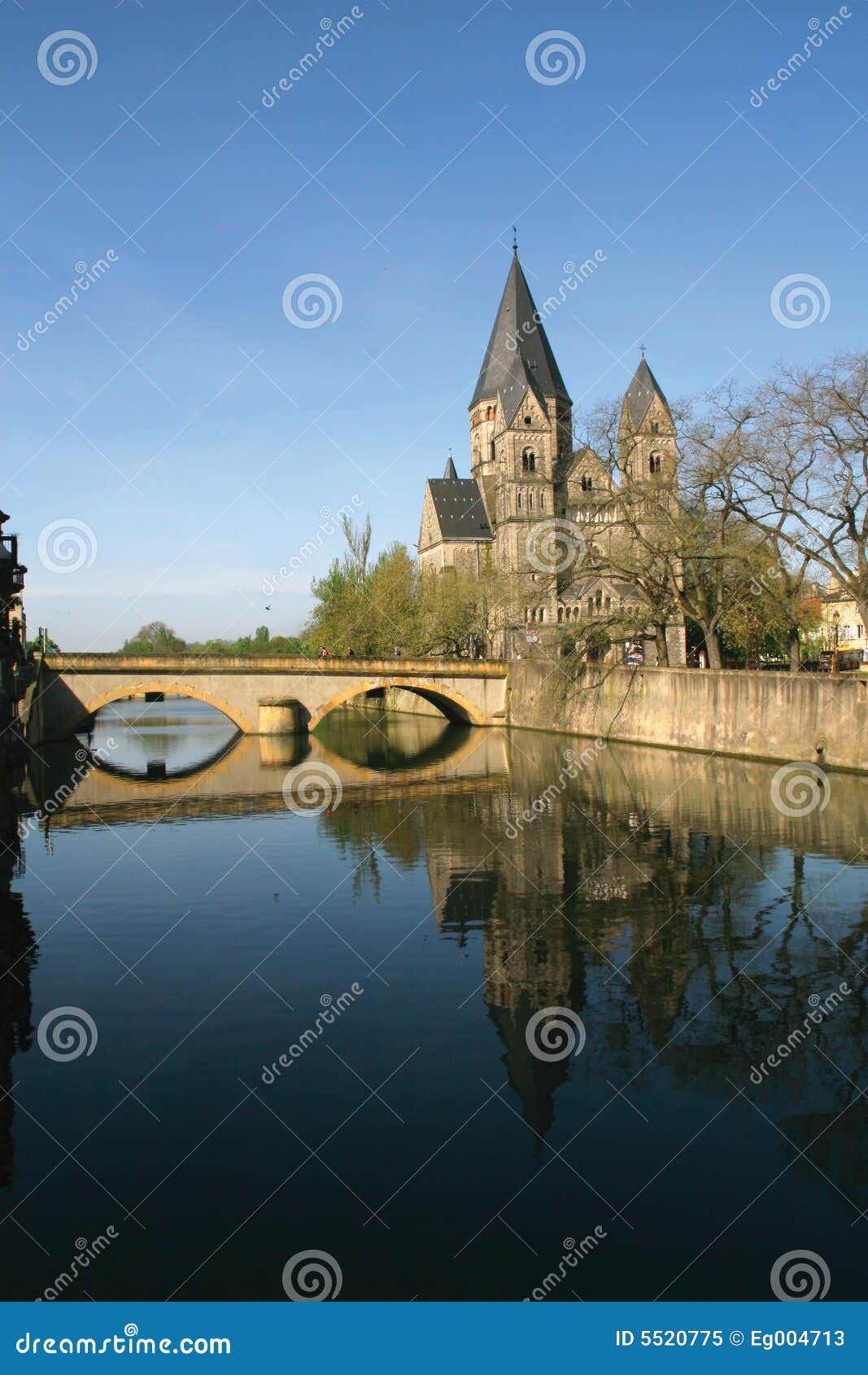 Metz Cityscape stock image. Image of area, travel, swans - 5520775