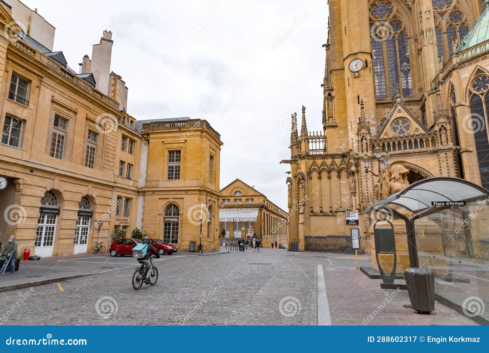 Place D Armes is a Square in Metz, France Editorial Photography - Image ...