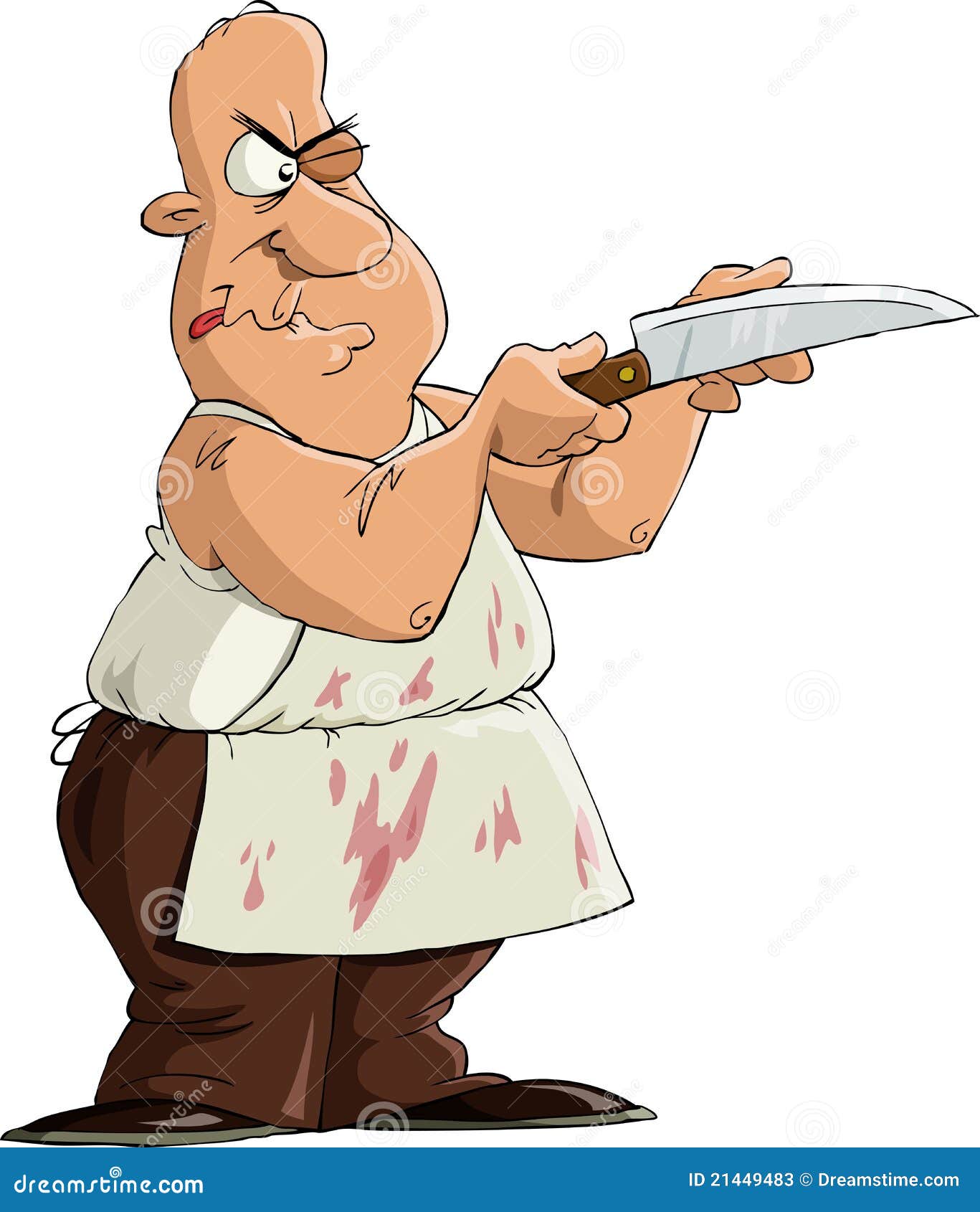 Metzger vektor abbildung. Illustration von nett, karikatur - 21449483