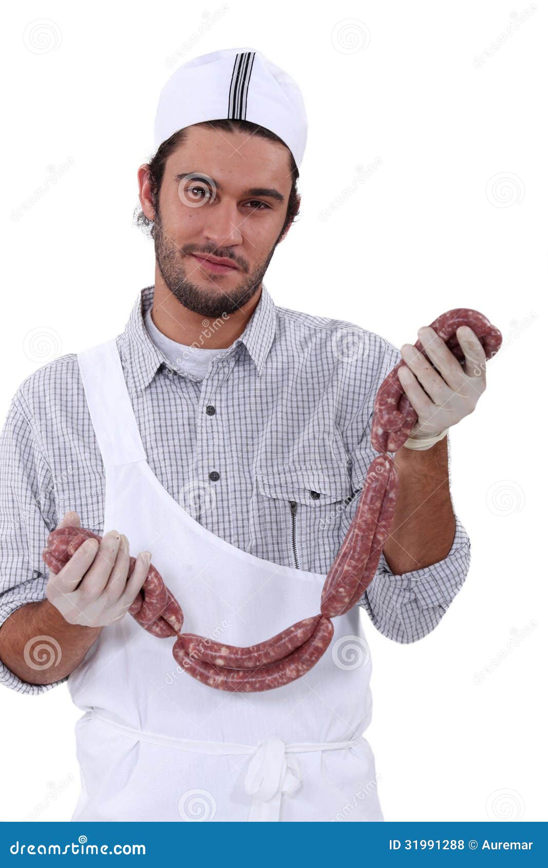 Metzger stockfoto. Bild von kuriert, kochen, gehangen - 31991288