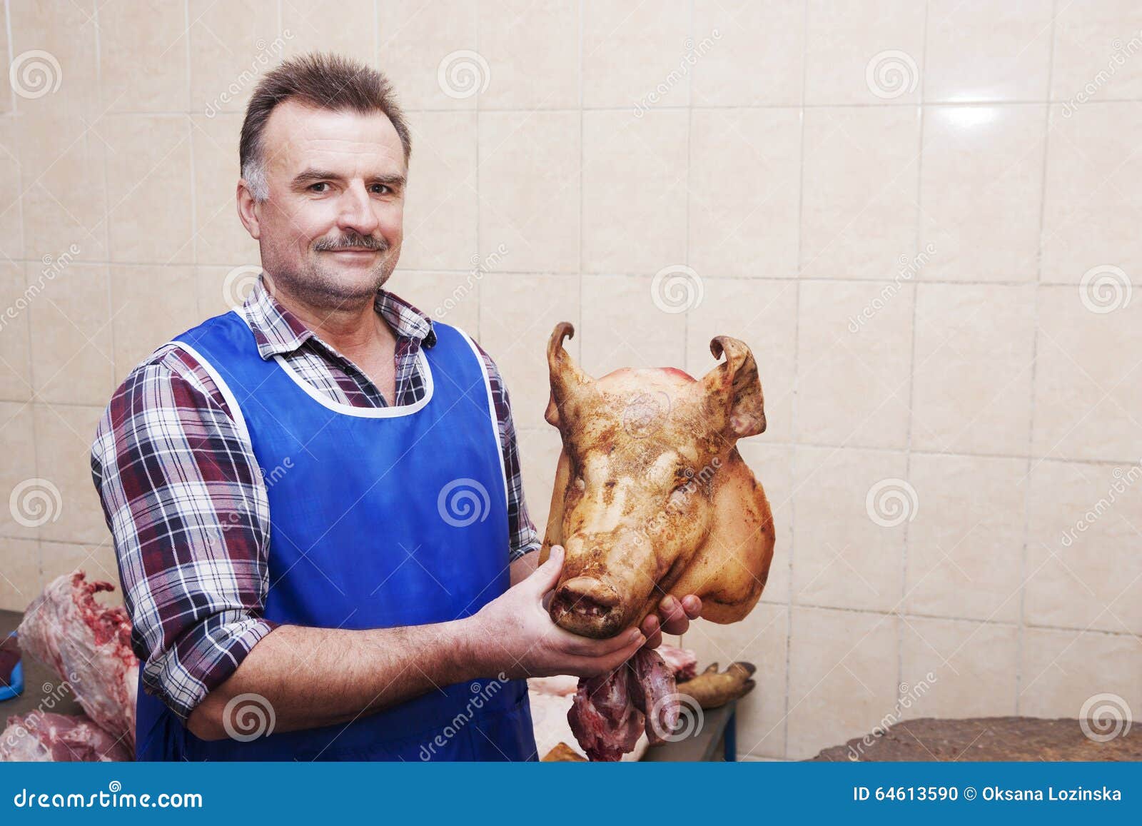 Metzger stockfoto. Bild von handhaben, besetzung, erwachsener - 64613590