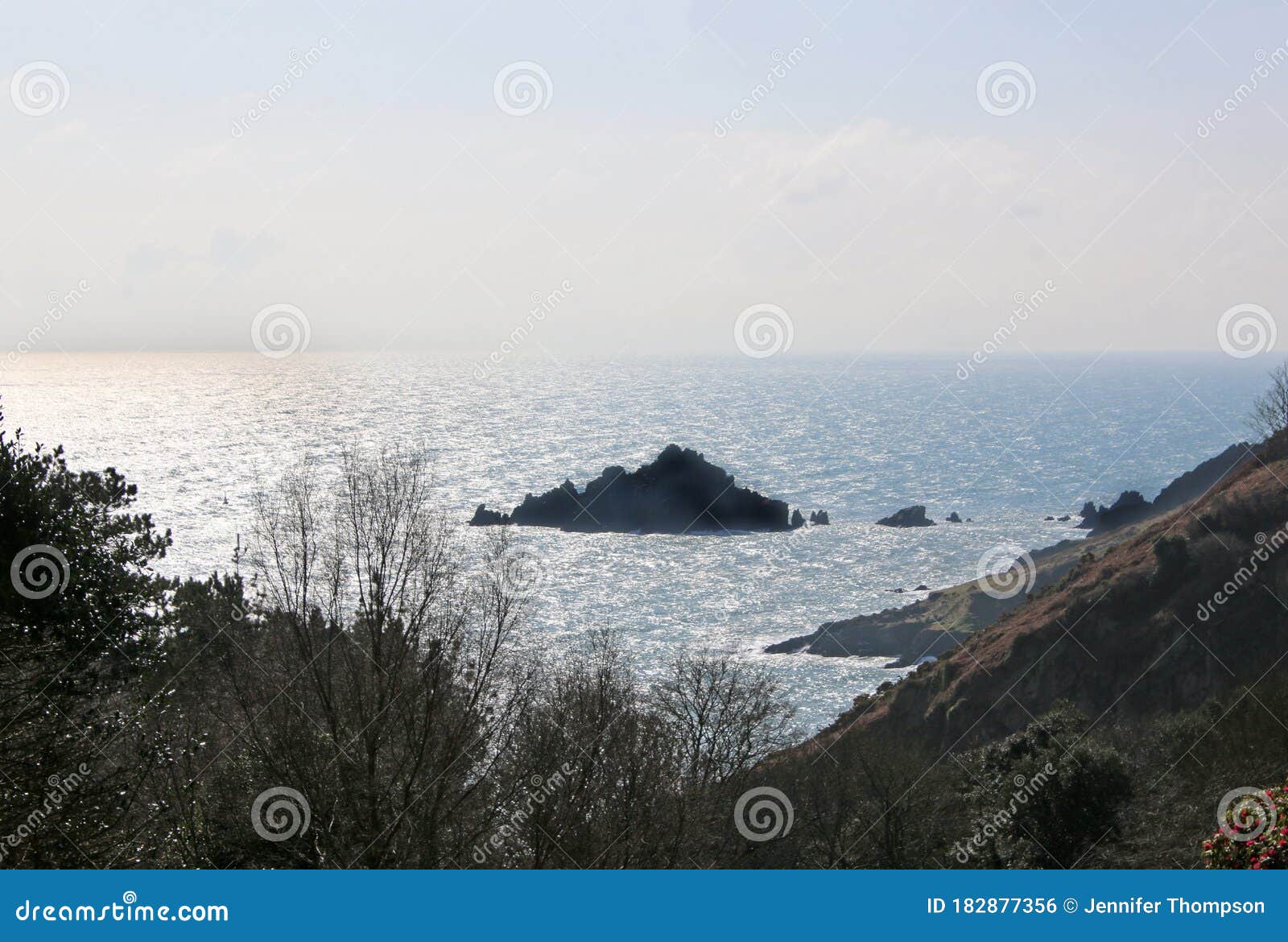 Mewstone Off the South Devon Coast Stock Photo - Image of travel ...