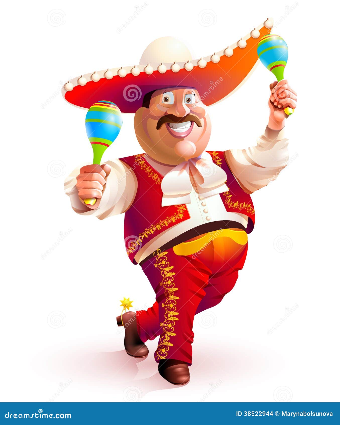 Mexicaanse Mensen Dansende Traditionele Kleding Vector Illustratie ...