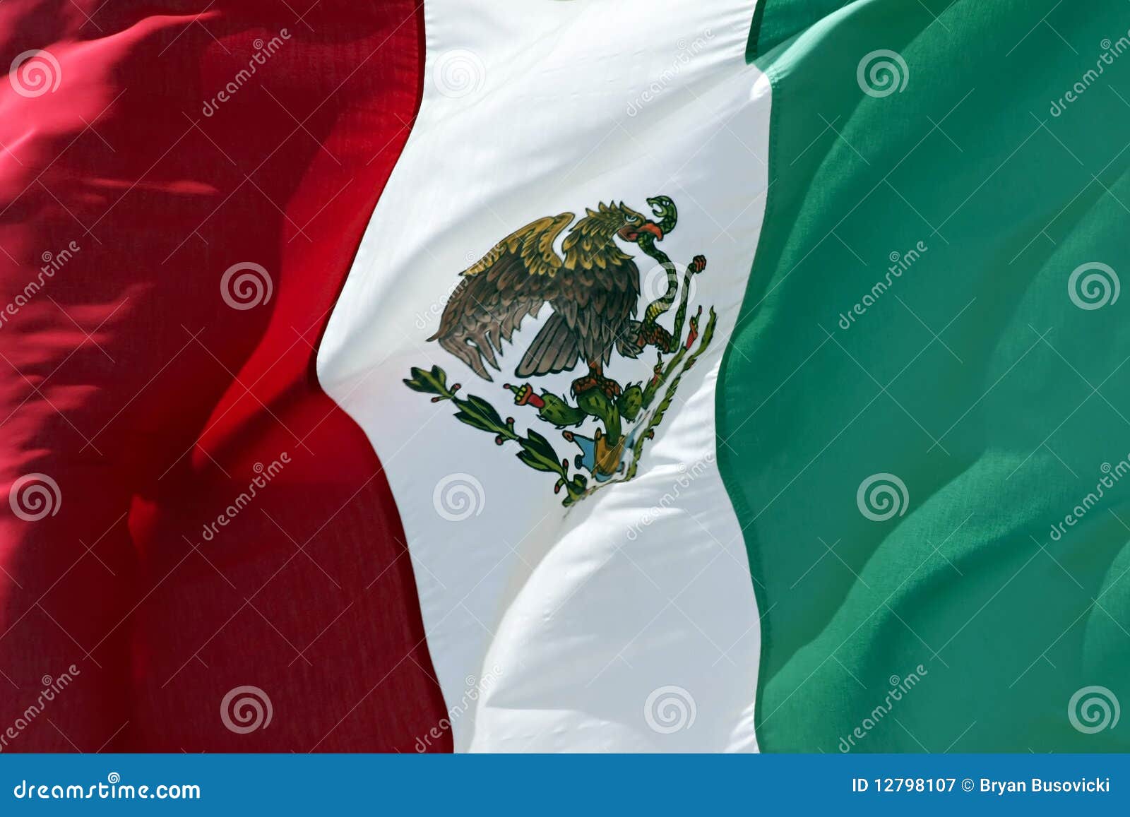 Mexicaanse Vlag stock afbeelding. Image of vlag, noord - 12798107