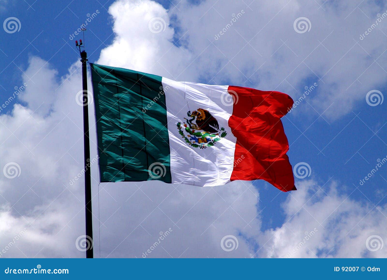 Mexicaanse Vlag stock afbeelding. Image of burgemeesters - 92007