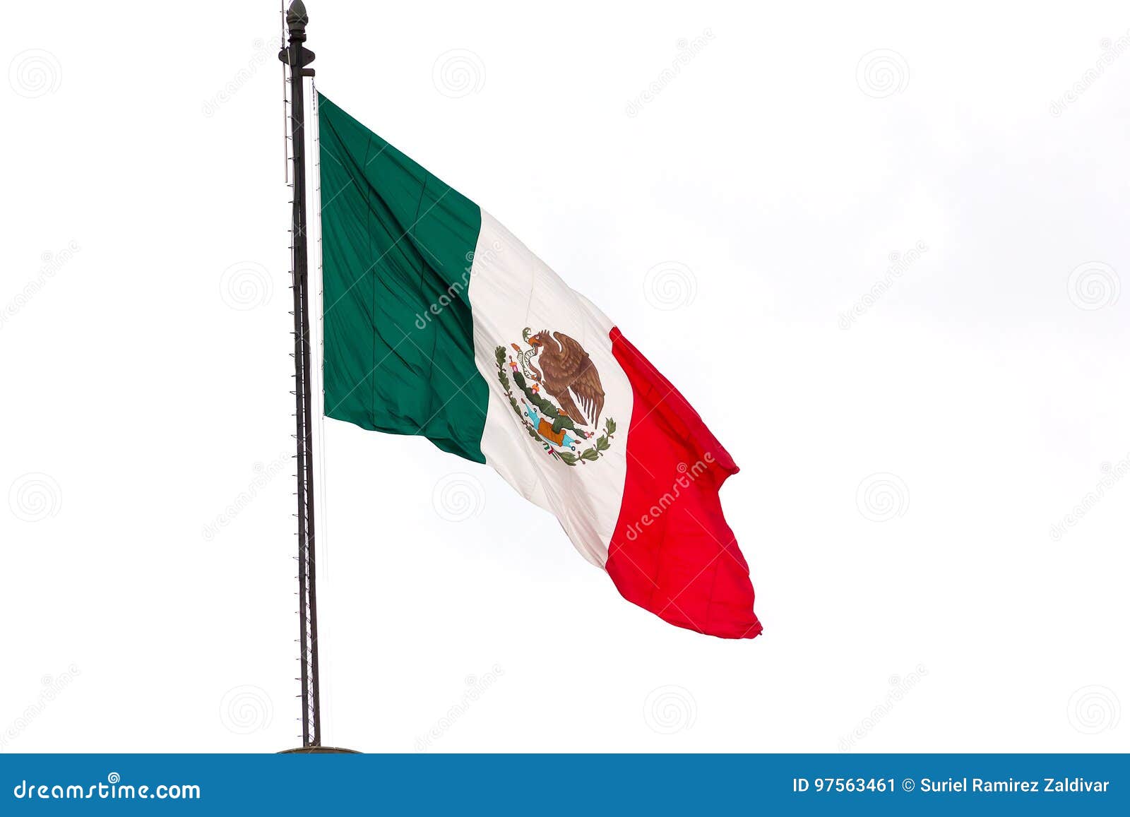 Mexicaanse Vlag stock afbeelding. Image of mexicaans - 97563461