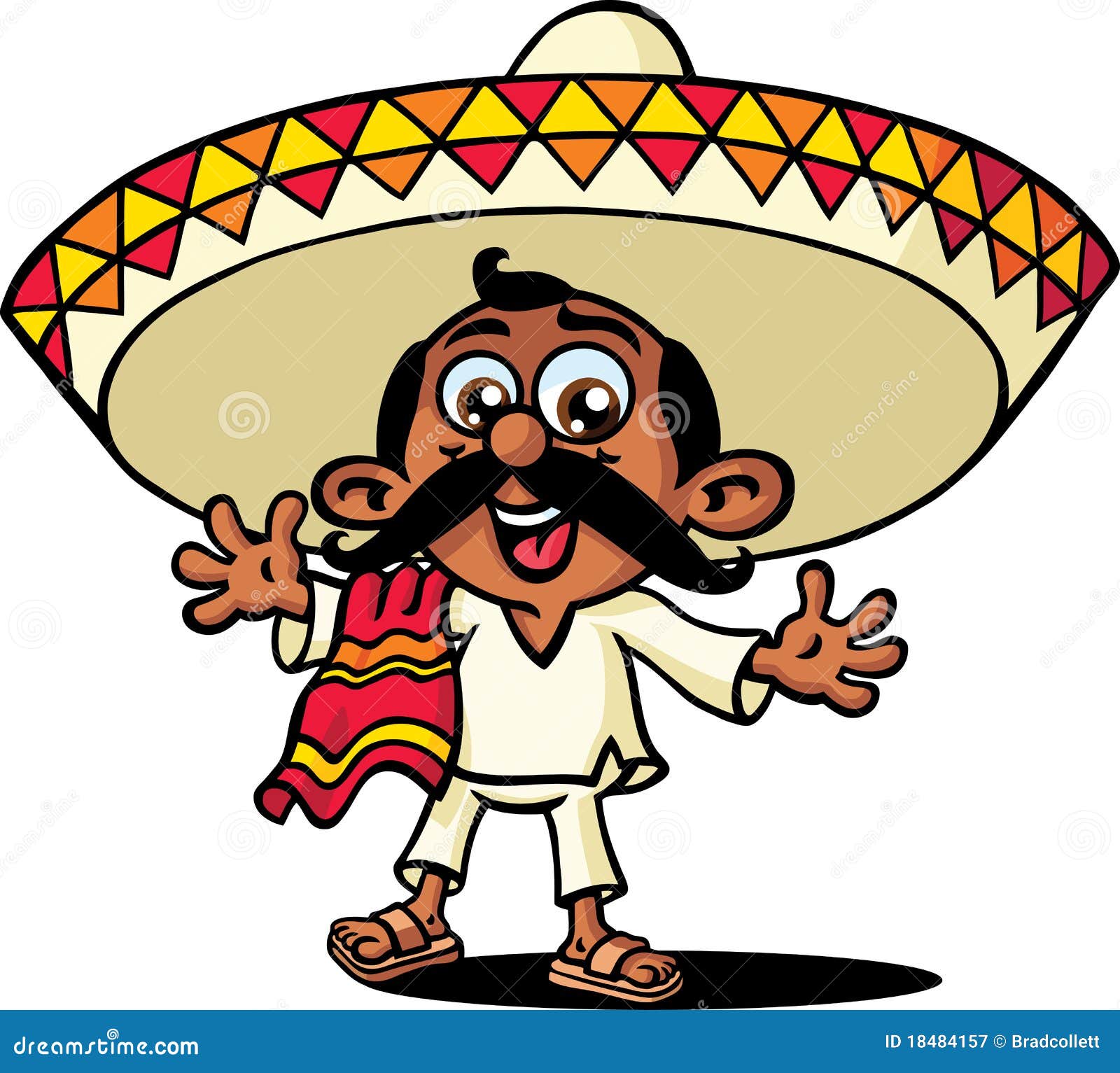 Mexicain illustration de vecteur. Illustration du mexicain - 18484157