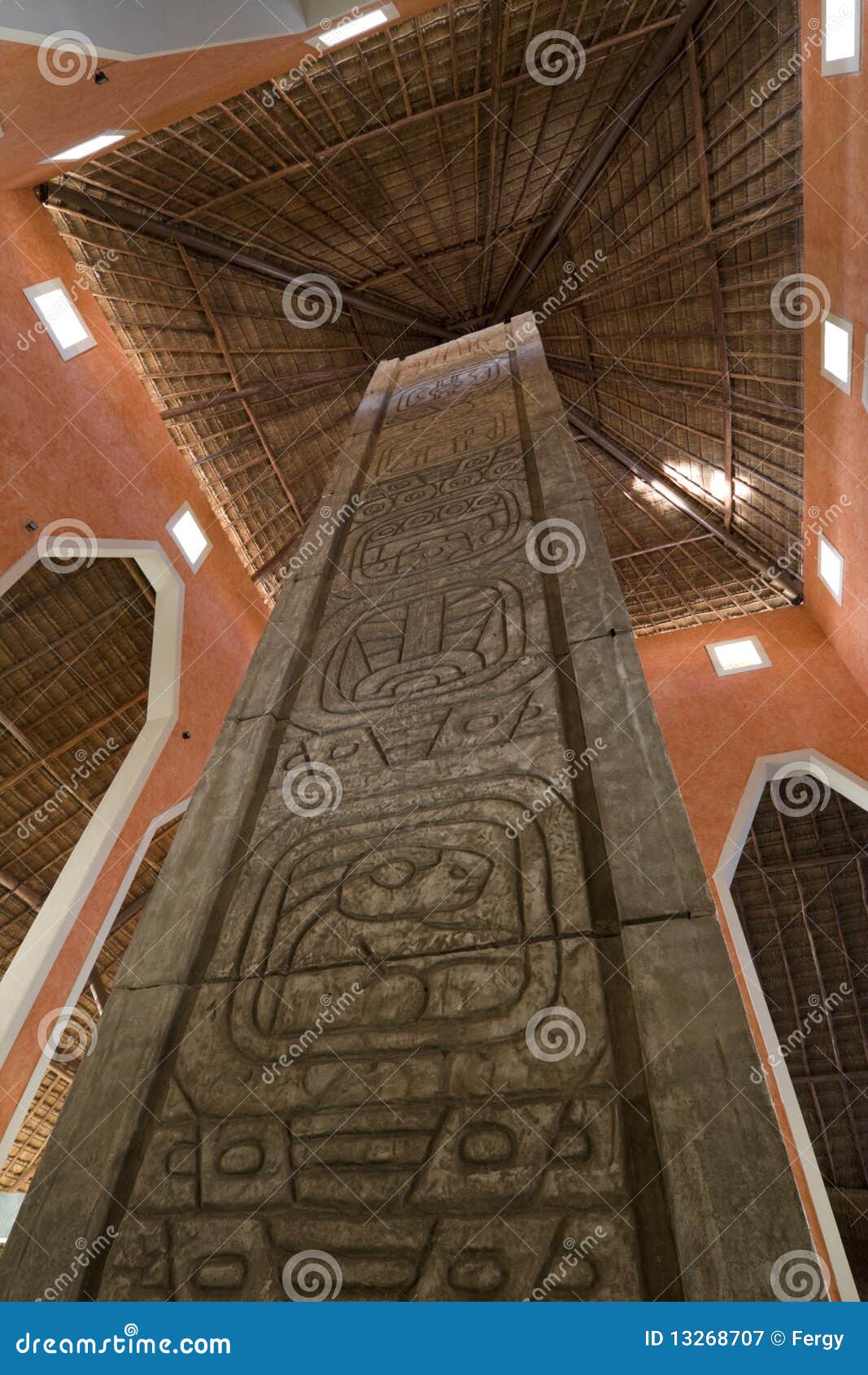 Mexican Archetecture stock image. Image of orange, mayan - 13268707