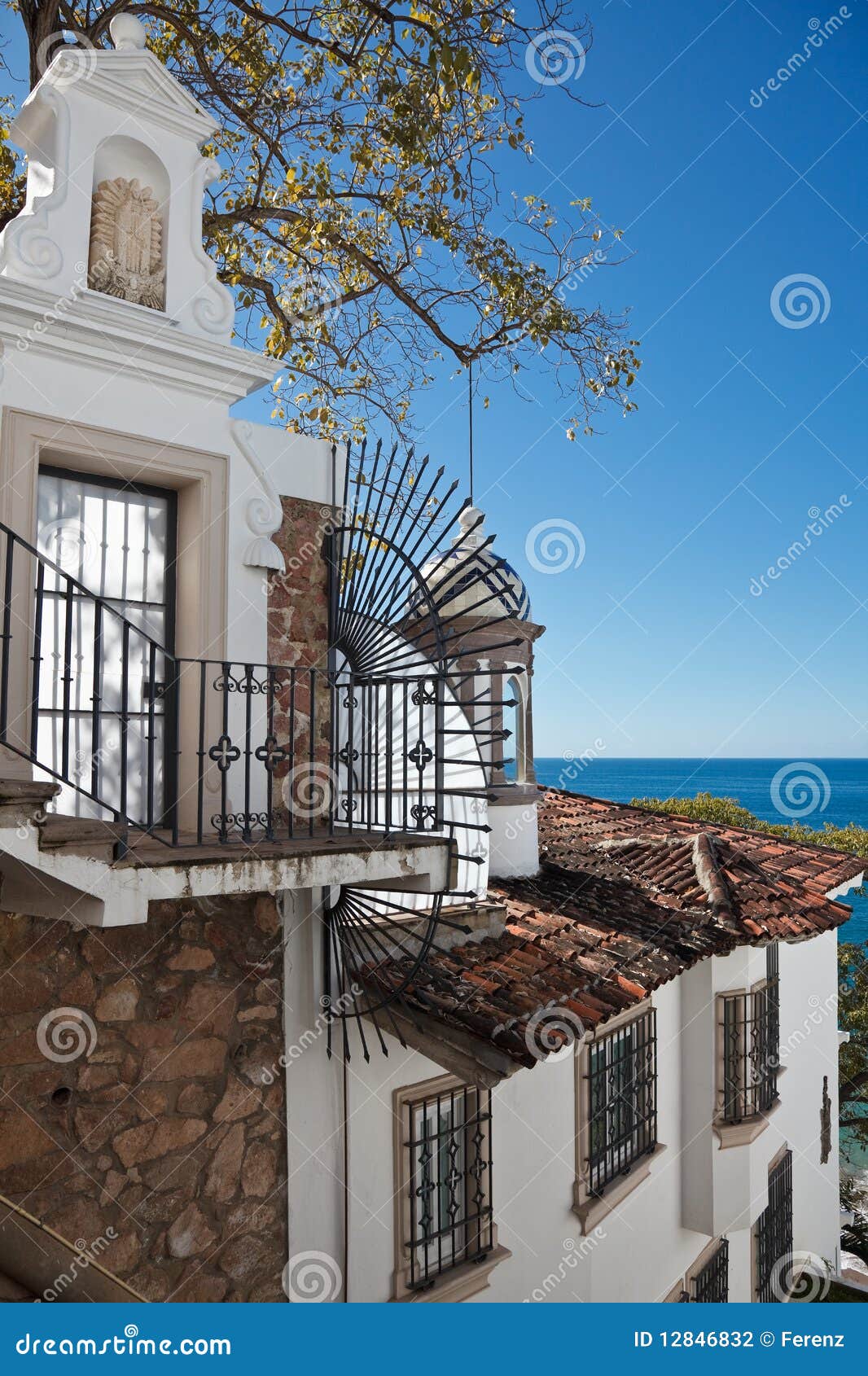 Mexican architecture stock photo. Image of breeze, holiday - 12846832