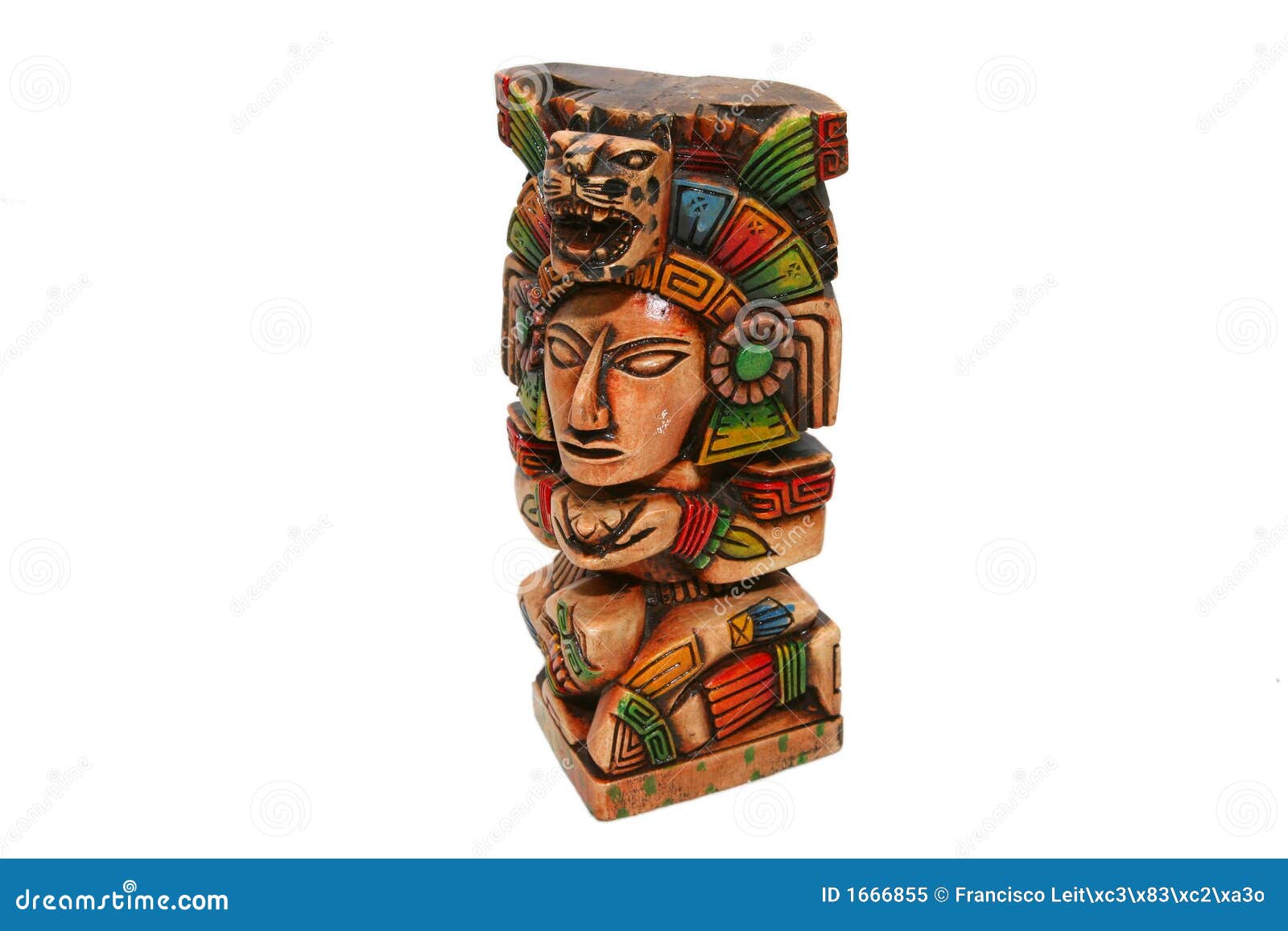 Mexican Aztec Stone Made Skull Skeleton Dias De Los Muertos Day Of The ...