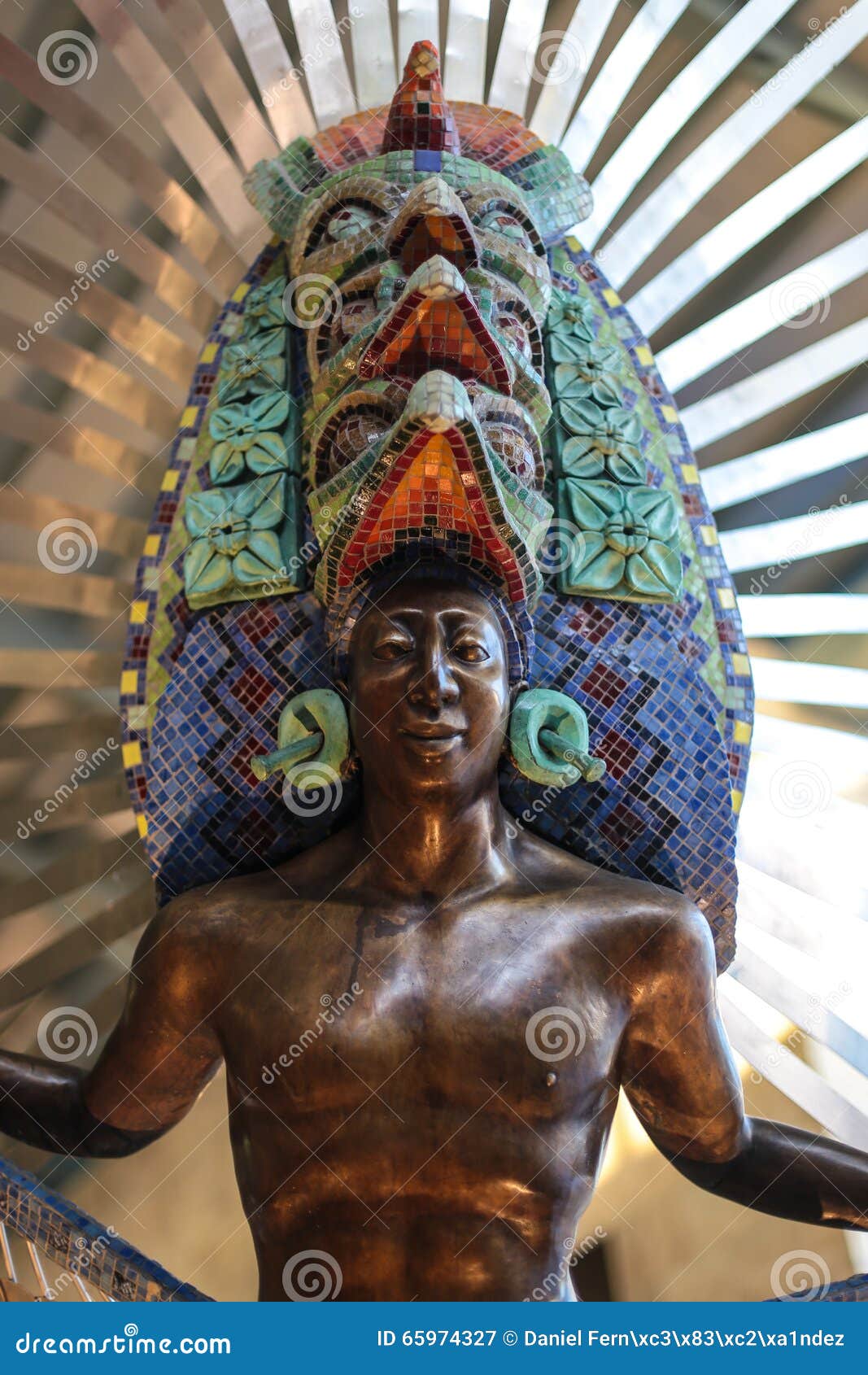 Mexican Aztec Skeleton Traditional Metallic Crafts Editorial Photo ...