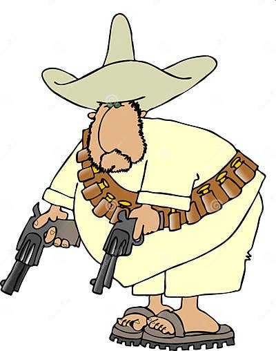 Mexican bandito stock illustration. Illustration of bandit - 960129