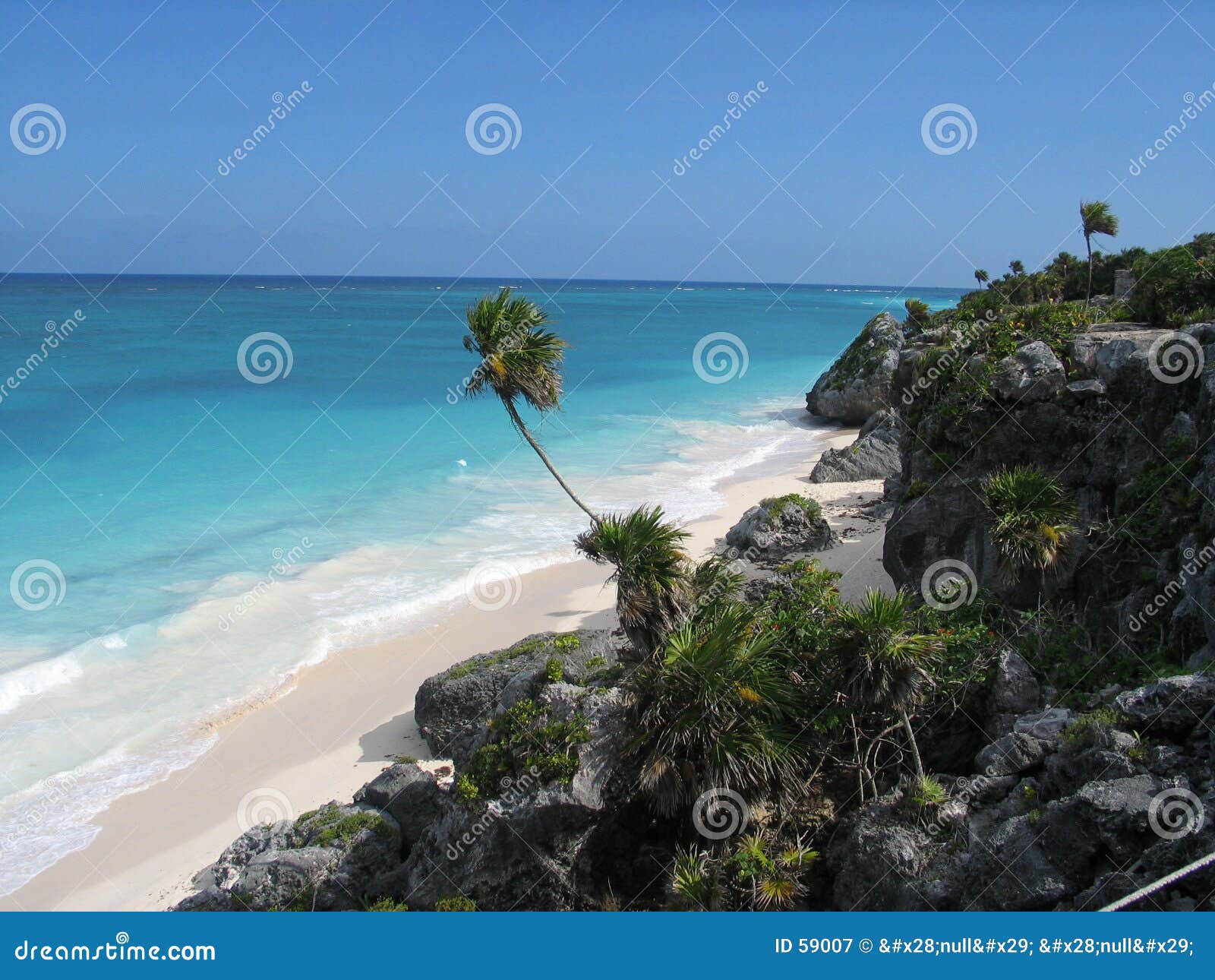 Mexican Beach stock image. Image of coastline, beach, rocks - 59007