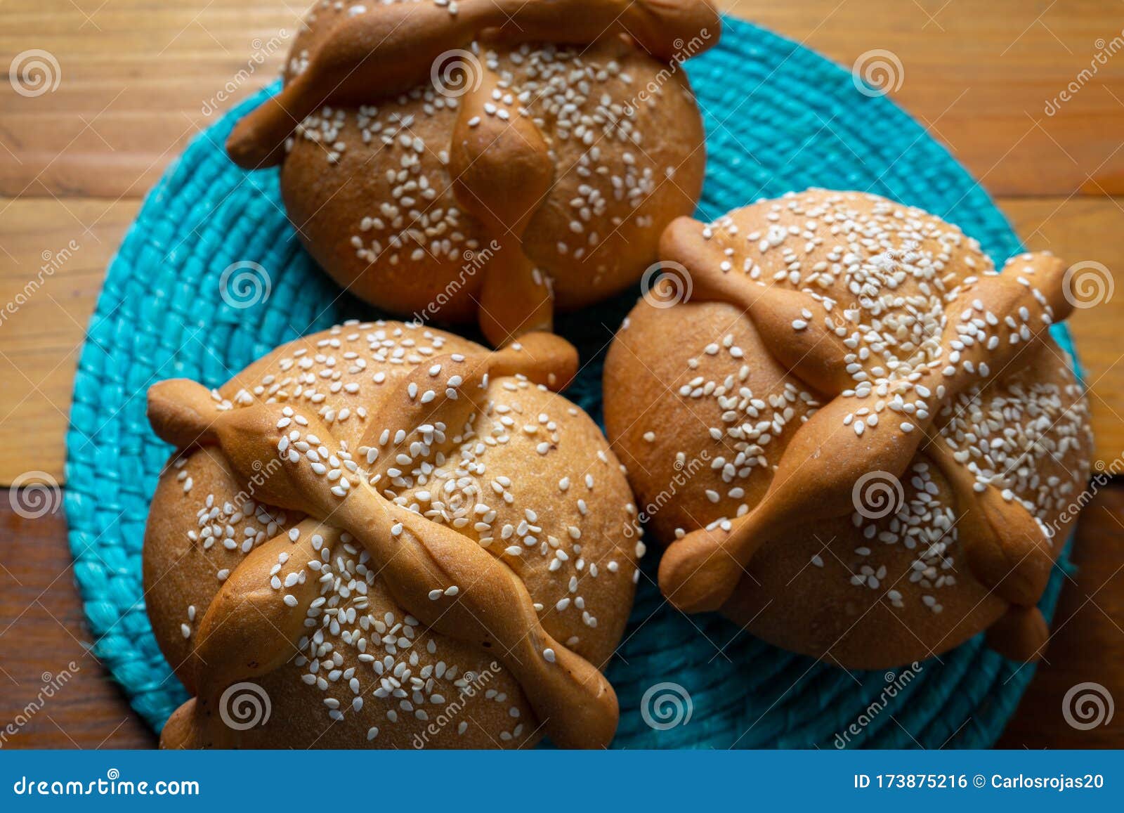 Mexican bread of the dead stock photo. Image of altar - 173875216