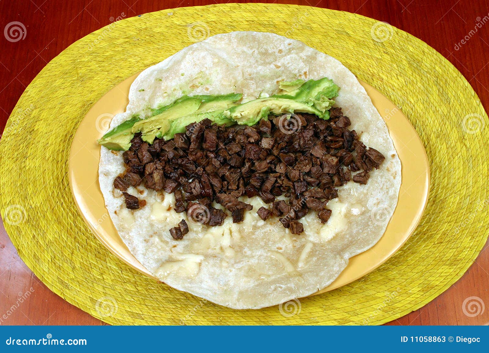 Mexican burrito stock image. Image of burrito, tortilla - 11058863