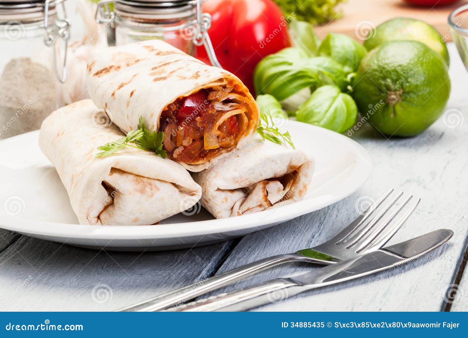 Mexican burritos stock image. Image of food, burritos - 34885435