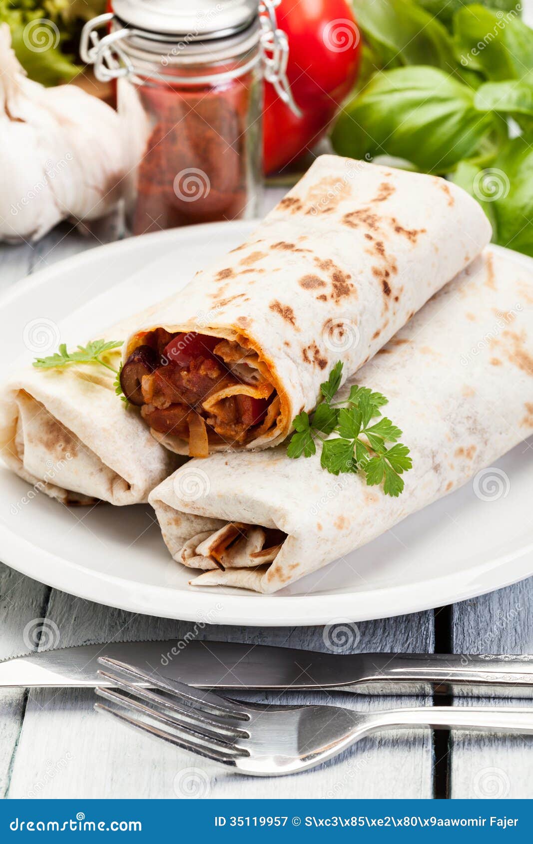 Mexican burritos stock image. Image of chili, food, dinner - 35119957