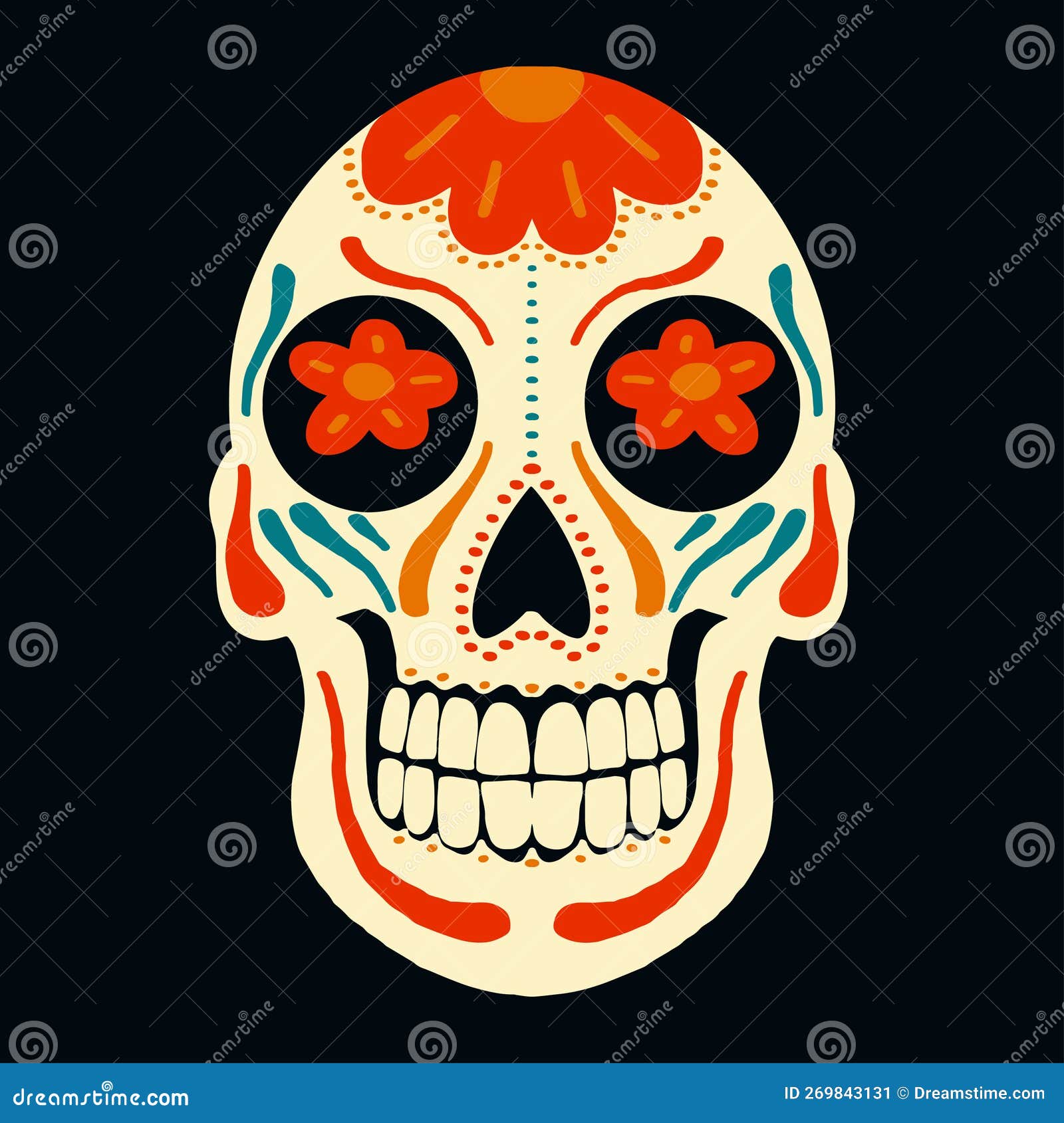 Mexican calaveras stock vector. Illustration of souls - 269843131