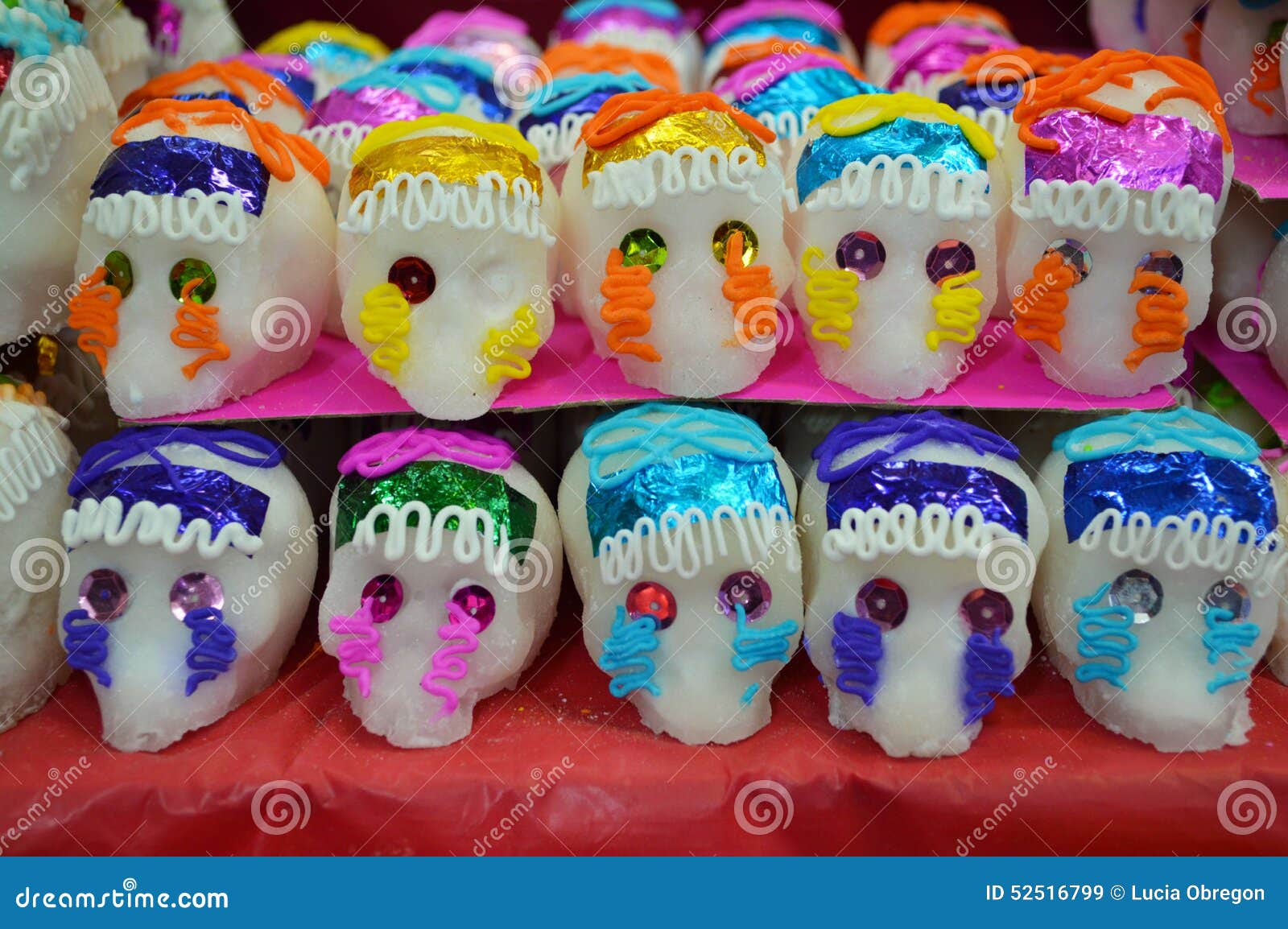 Mexican Dia De Muertos Day Of The Dead Candy Dulce De Azucar Shaped As ...