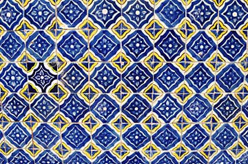 Mexican Ceramic Mosaic Wall - Tile Background Stock Image - Image of ...