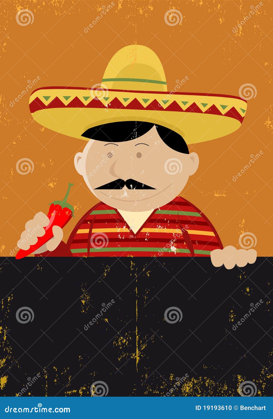 Mexican Chef Cartoon Vector | CartoonDealer.com #16733721