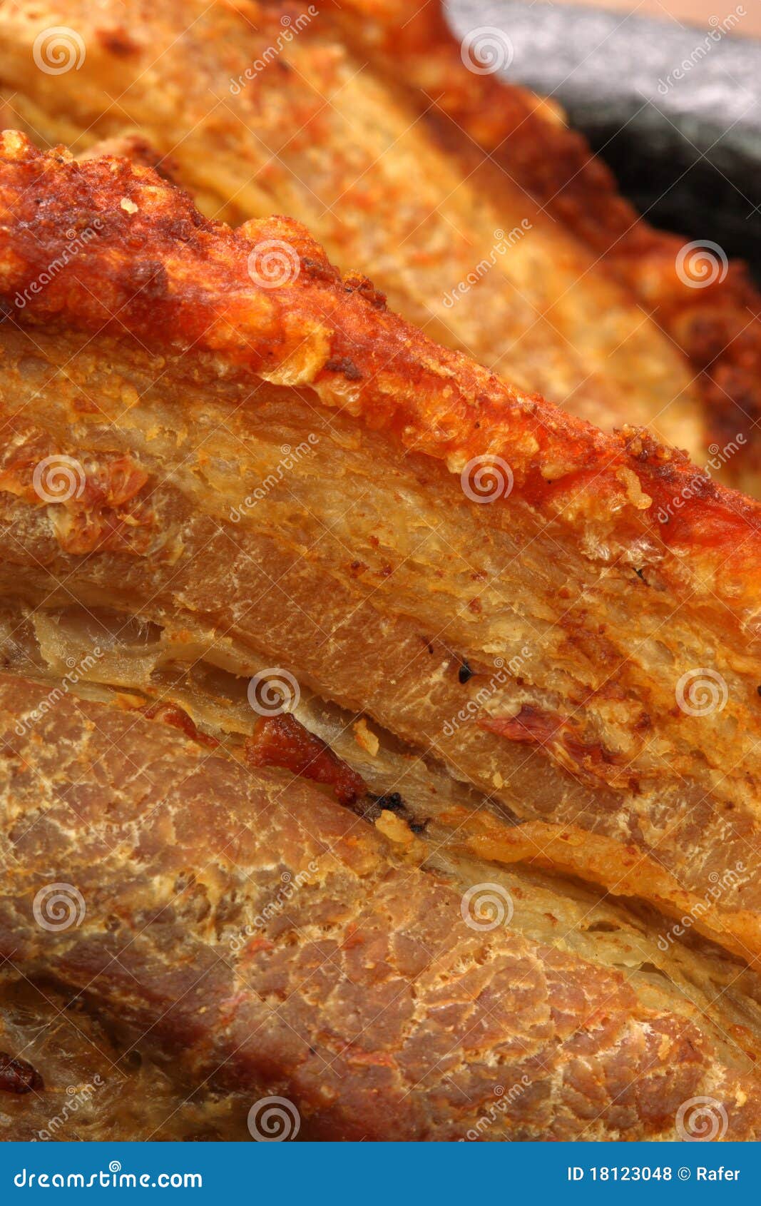 Mexican Chicharron Carnudo Close Up Stock Photo - Image of freshness ...