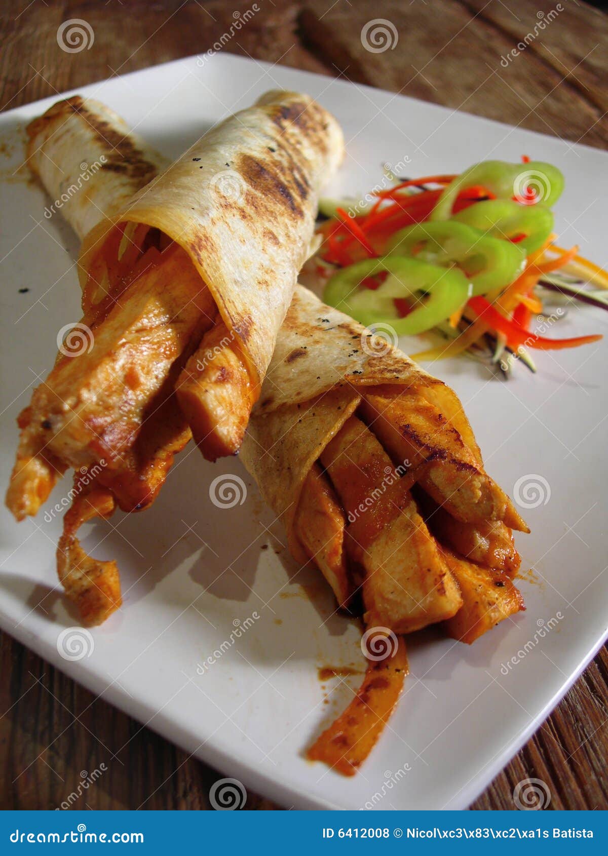 Mexican chicken burritos stock photo. Image of crunchy - 6412008