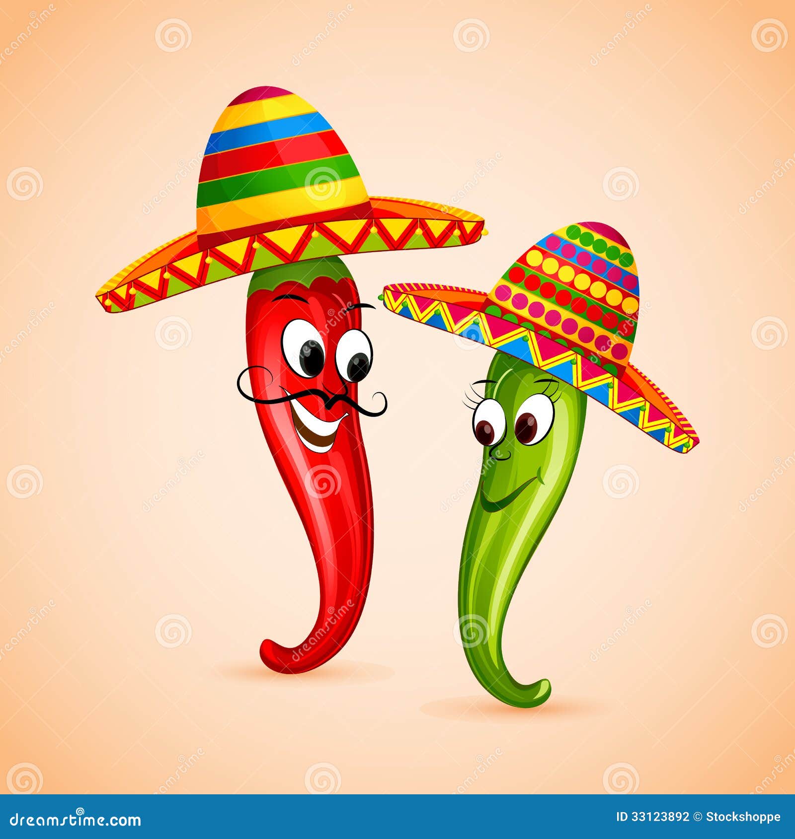 Mexican chili stock vector. Illustration of flavoring - 33123892