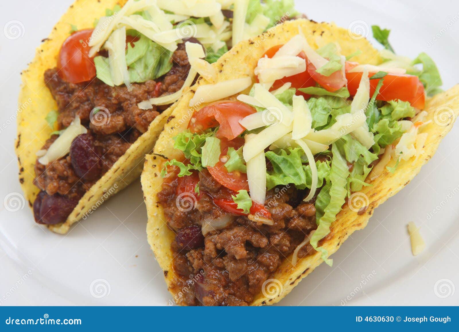 Mexican Chilli Beef Tacos Stock Photo - Image: 4630630