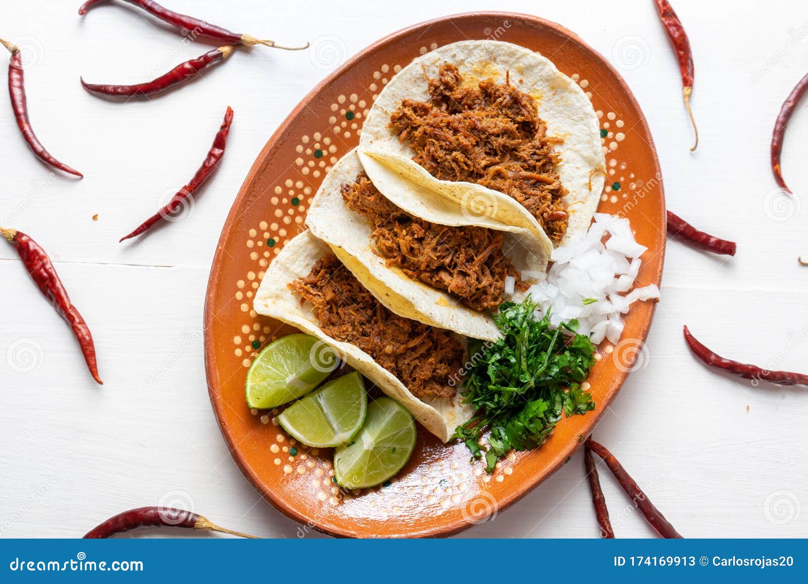 Mexican Chilorio Tacos Royalty-Free Stock Photo | CartoonDealer.com ...