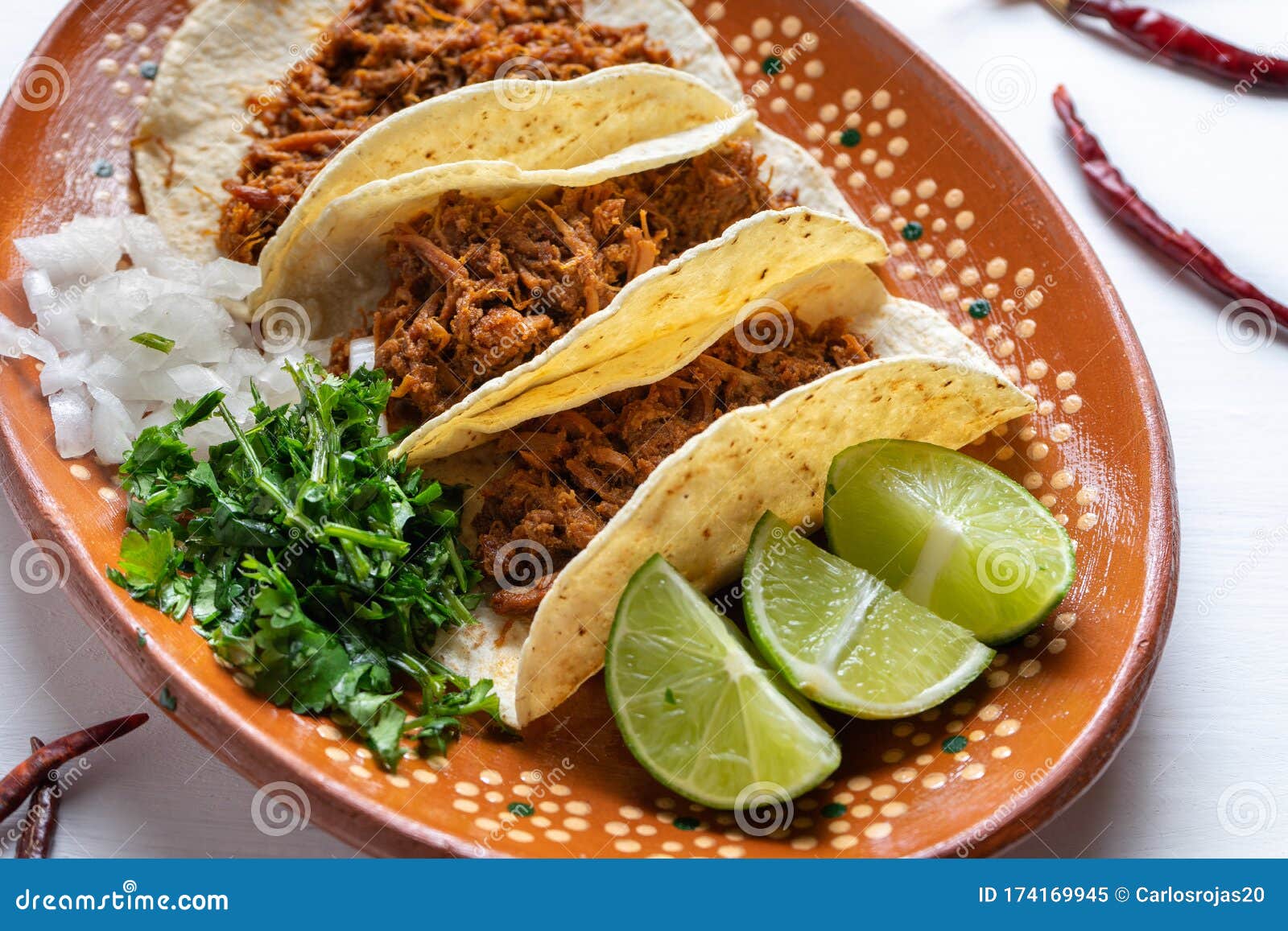 Mexican Chilorio Tacos Royalty-Free Stock Photo | CartoonDealer.com ...
