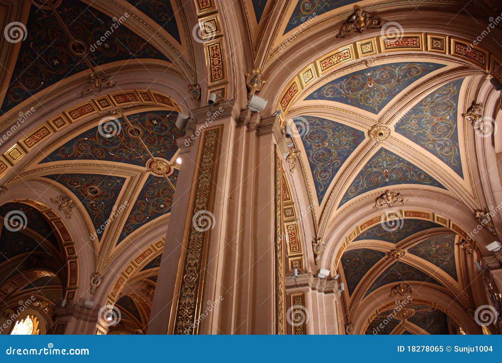 Mexican church ceiling stock image. Image of cathedral - 18278065