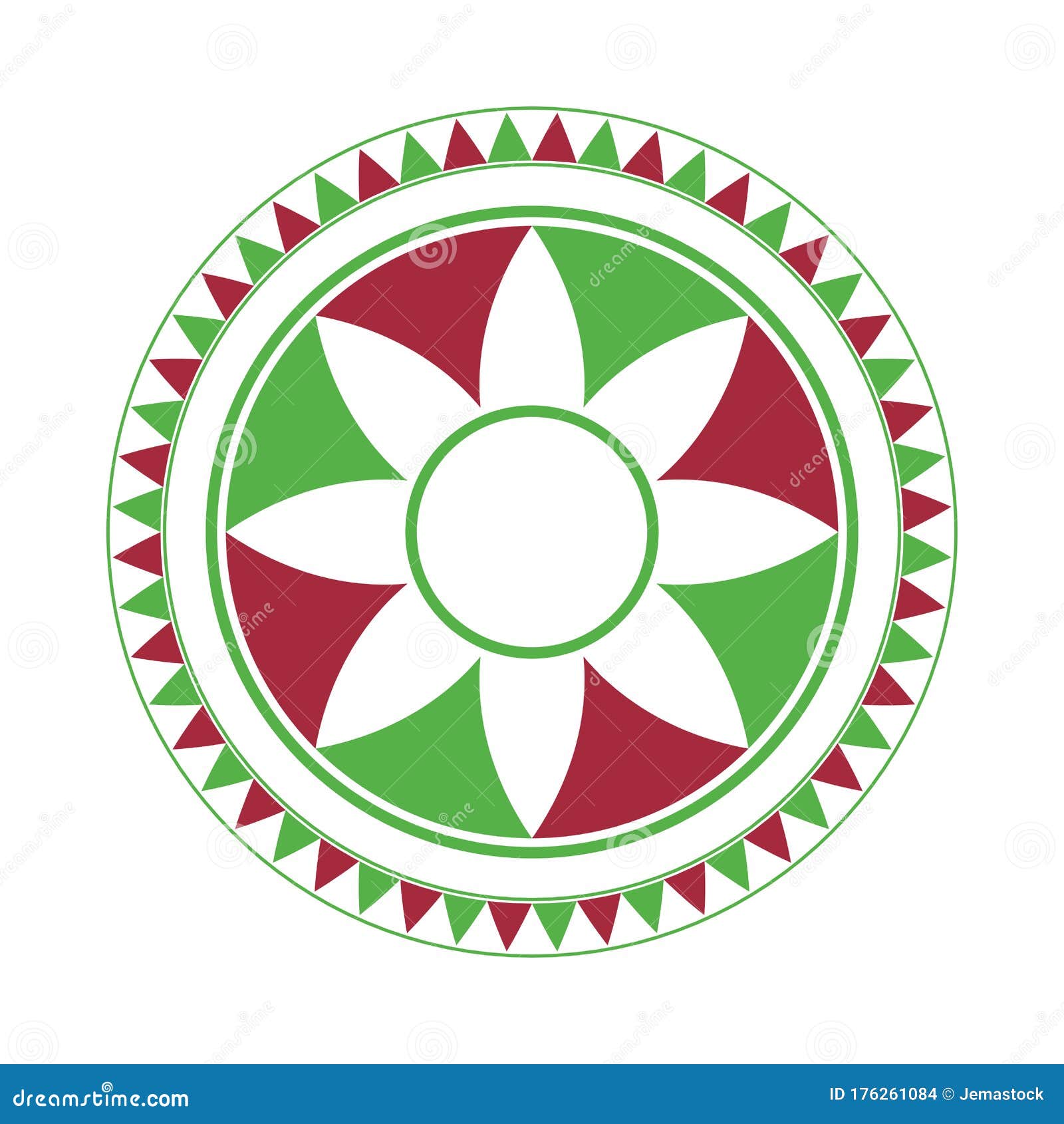 Mexican Circular Frame Decorative Icon Stock Vector - Illustration of ...