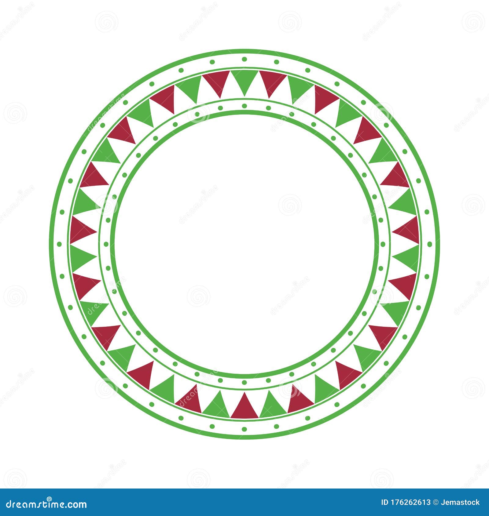 Mexican Circular Frame Decorative Icon Stock Vector - Illustration of ...