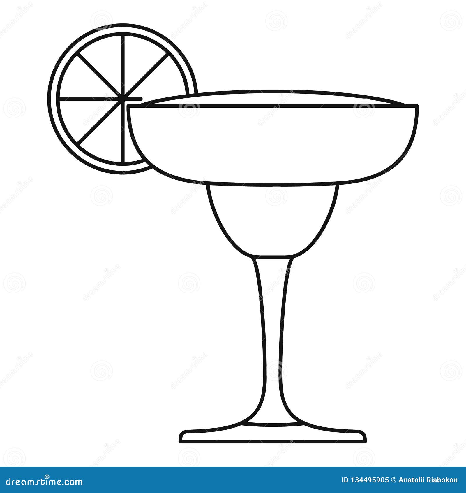 Mexican Cocktail Icon, Outline Style Stock Vector - Illustration of ...