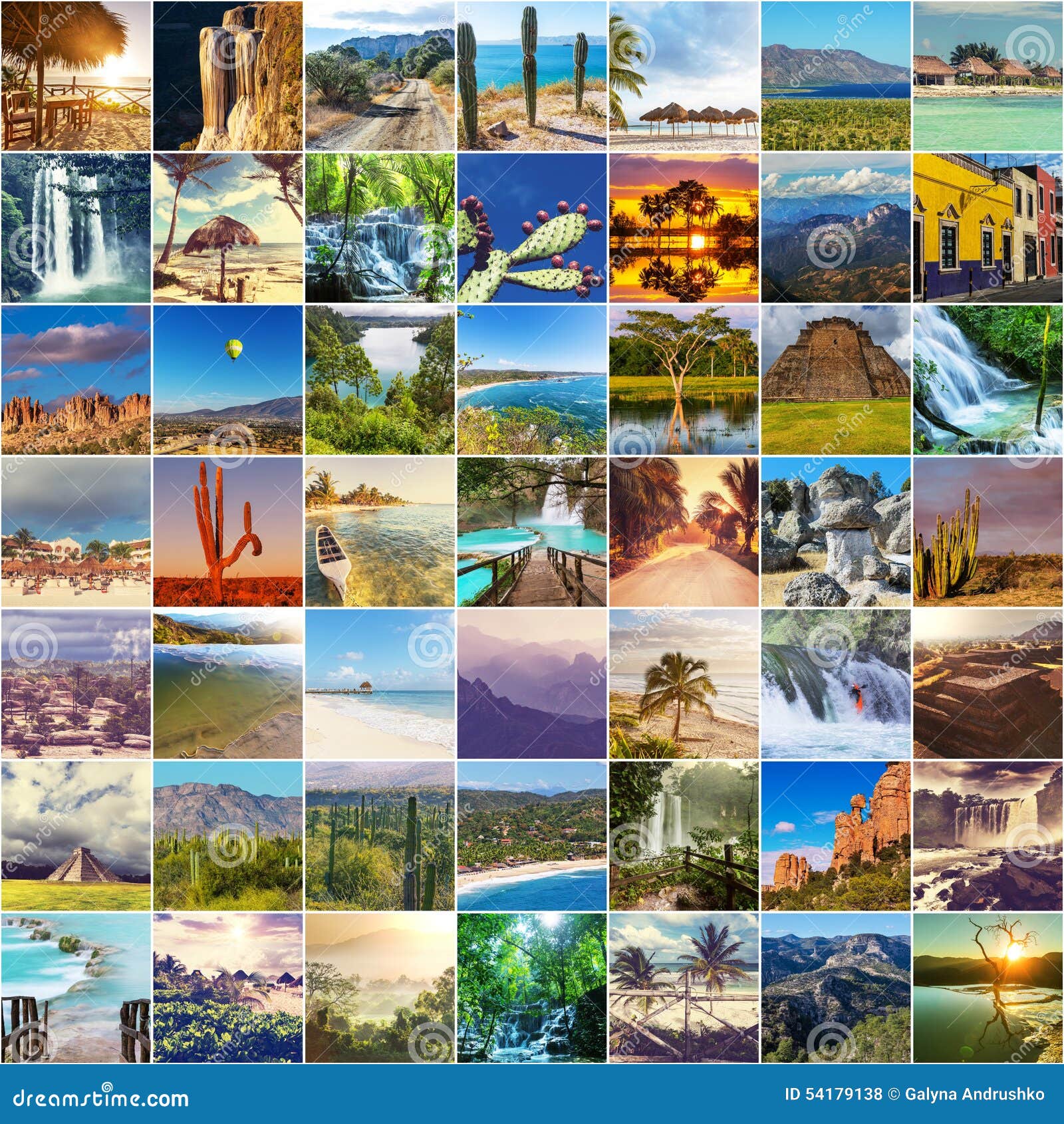 Mexican collage stock photo. Image of collage, mayan - 54179138