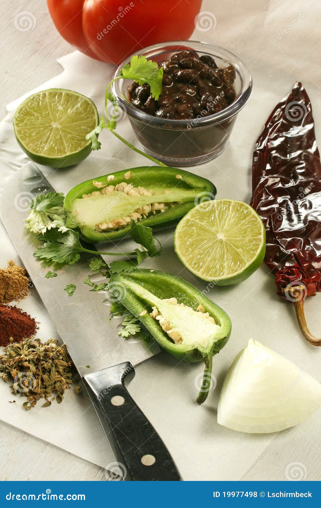 Mexican Cooking Ingredients Stock Photo - Image of tomato, dried: 19977498