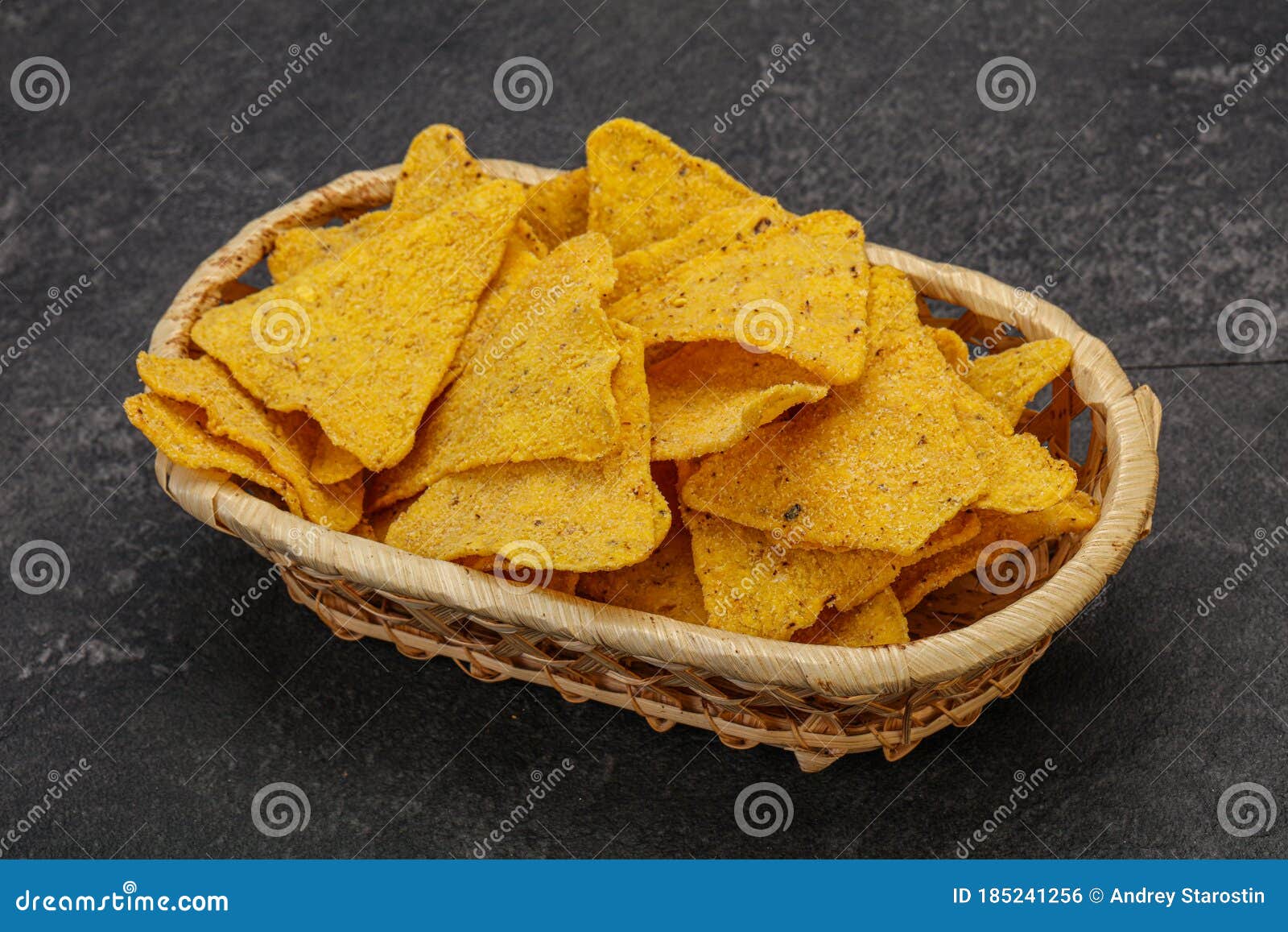 Mexican Crunchy Corn Nachos Triangle Stock Photo - Image of chips ...