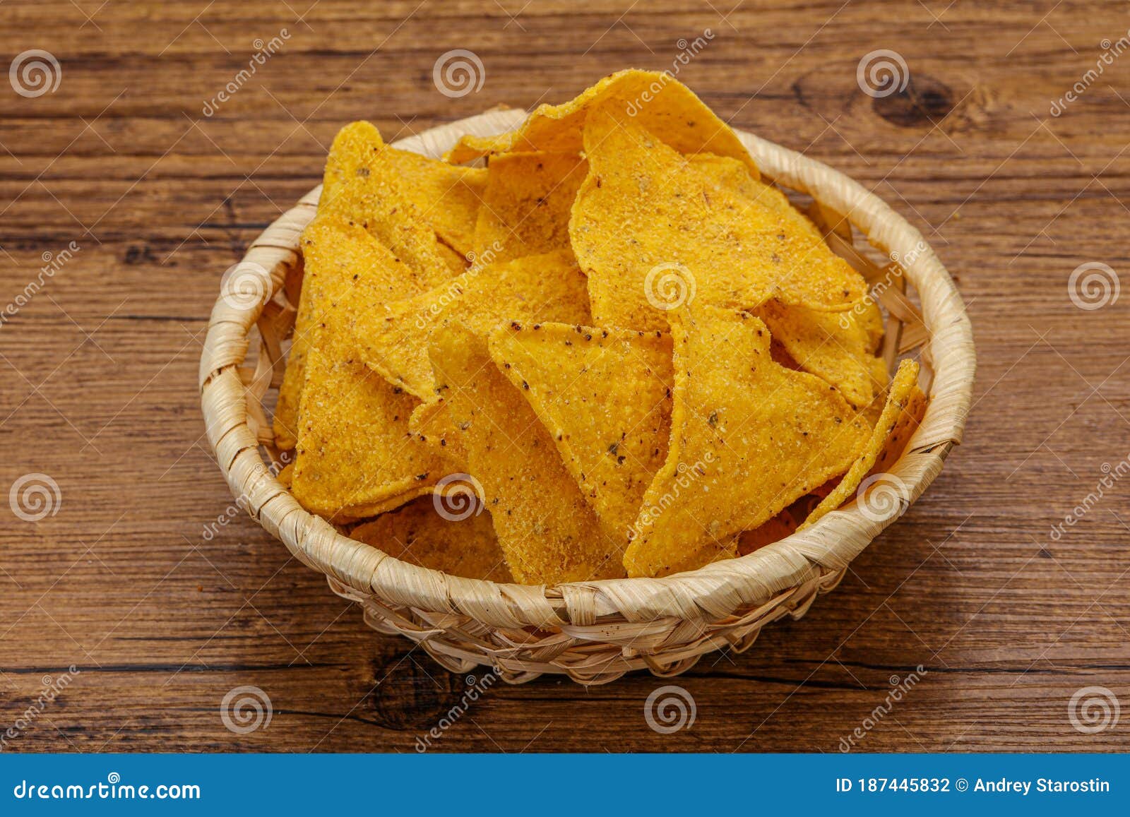 Mexican Crunchy Corn Nachos Triangle Stock Photo - Image of party ...
