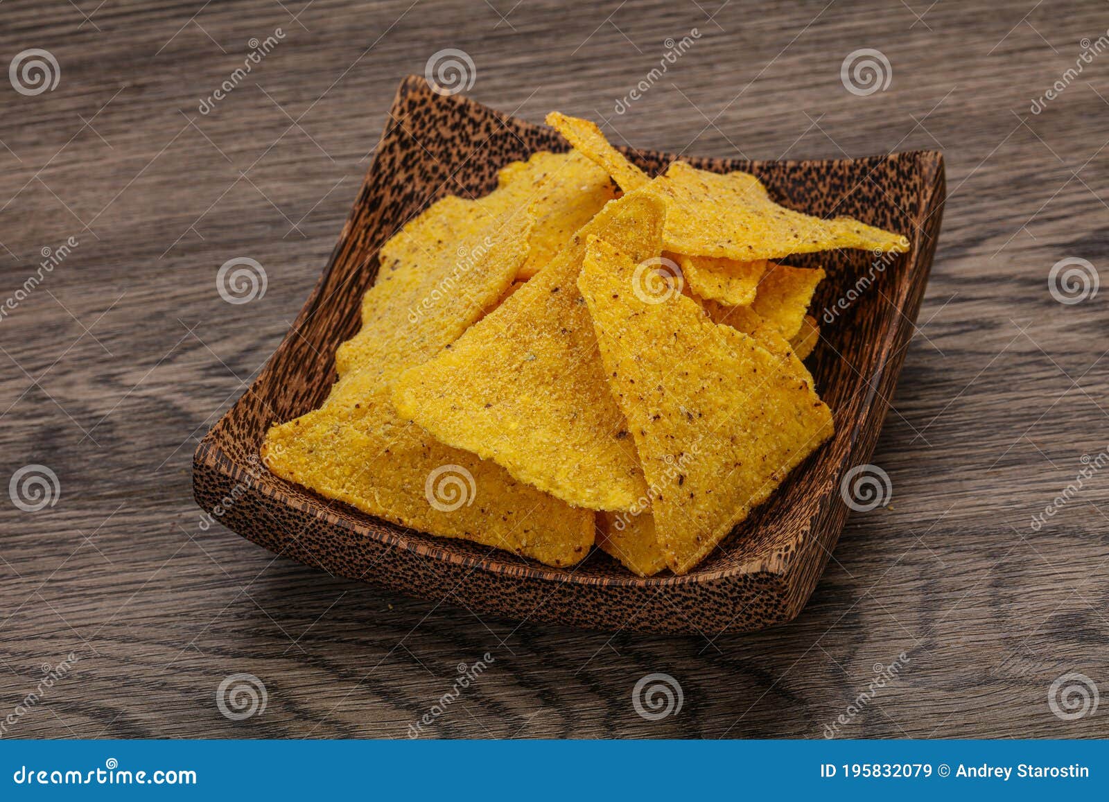 Mexican Crunchy Corn Nachos Triangle Stock Image - Image of fast, salsa ...