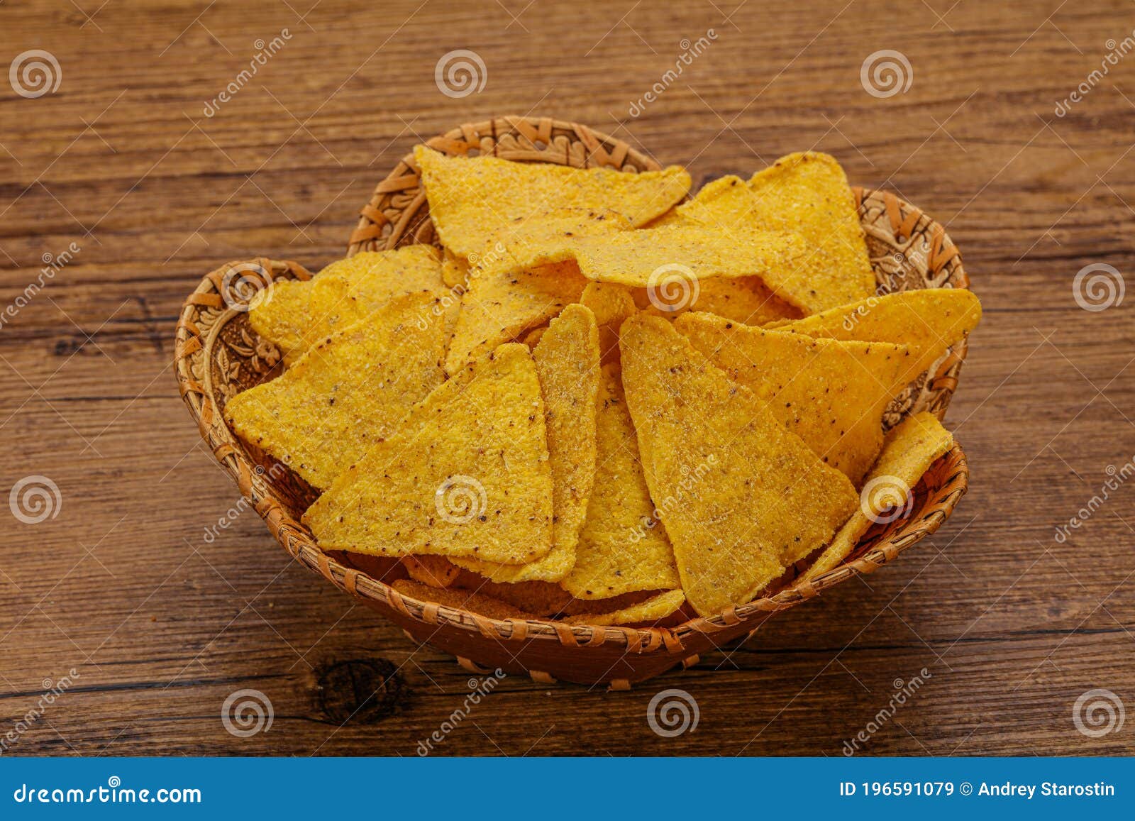 Mexican Crunchy Corn Nachos Triangle Stock Image - Image of corn ...