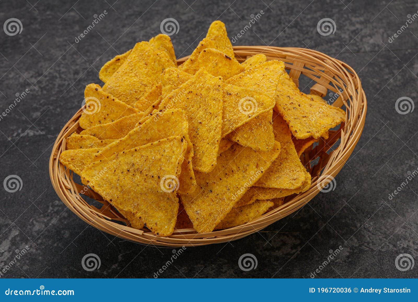 Mexican Crunchy Corn Nachos Triangle Stock Photo - Image of crisp ...