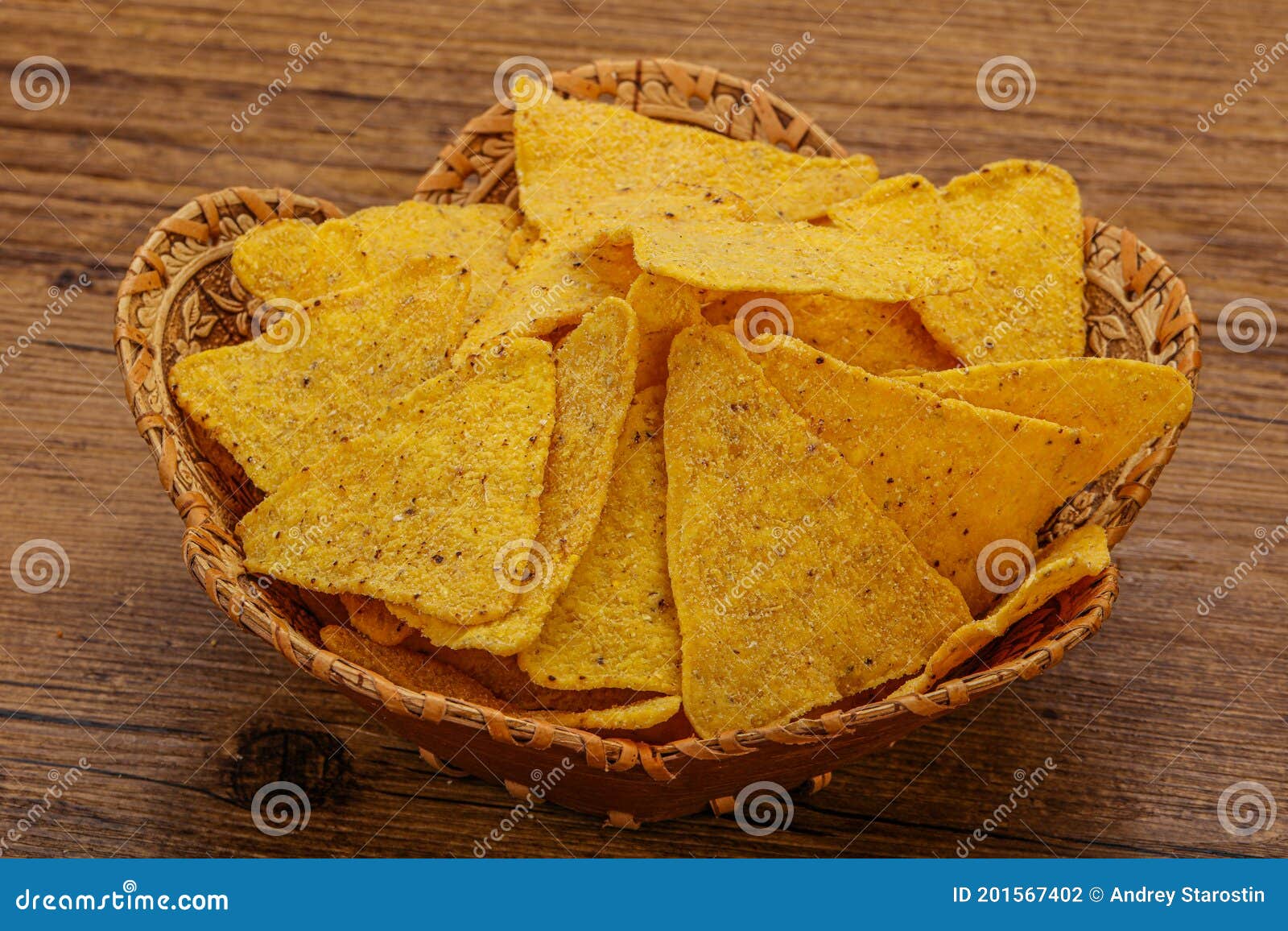 Mexican Crunchy Corn Nachos Triangle Stock Photo - Image of chips ...