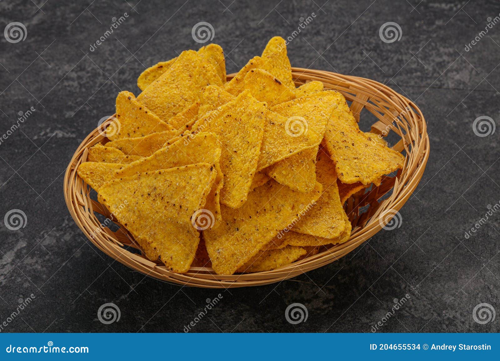 Mexican Crunchy Corn Nachos Triangle Stock Photo - Image of mexican ...