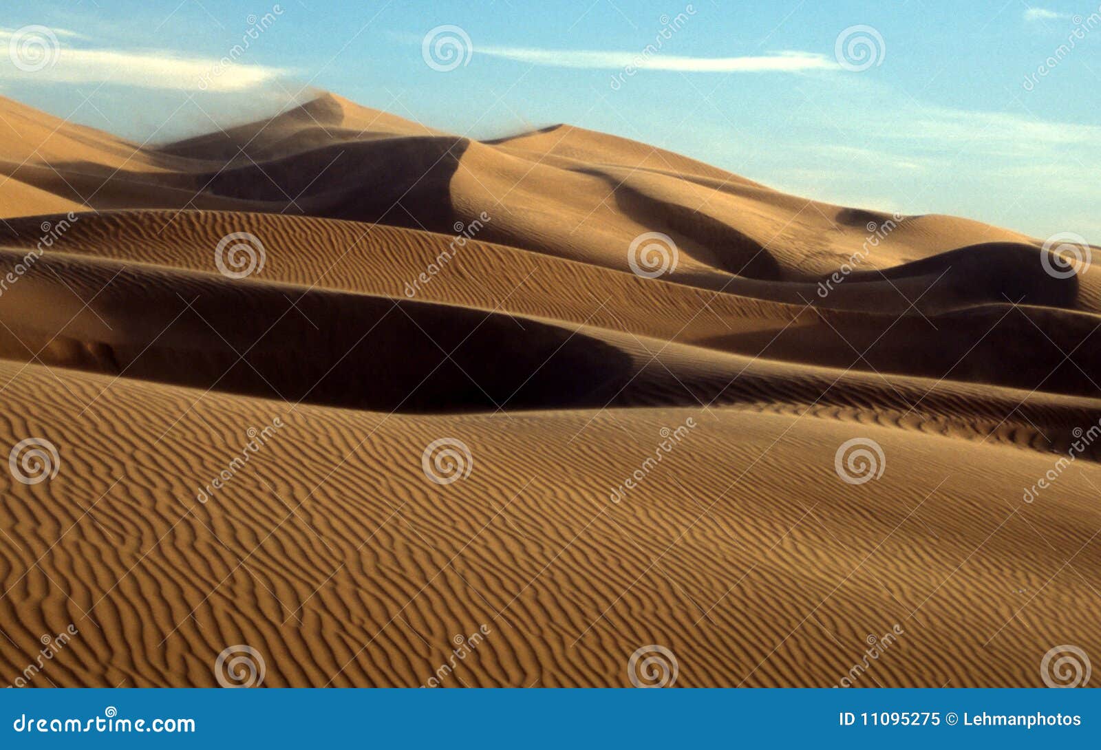 Desert Windswept Sand Dunes Patterns Stock Image - Image of desertion ...