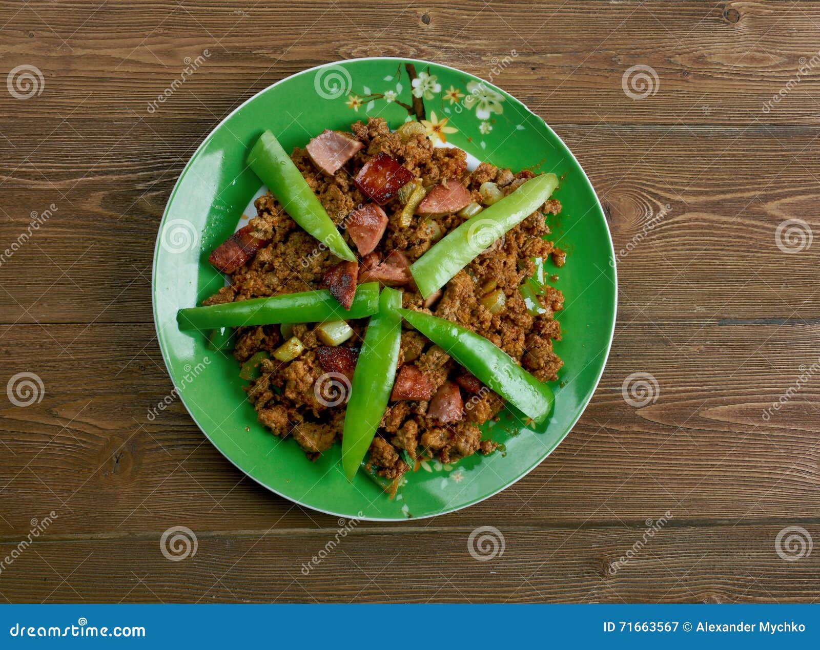 Mexican Discada stock image. Image of pork, beef, paprika - 71663567