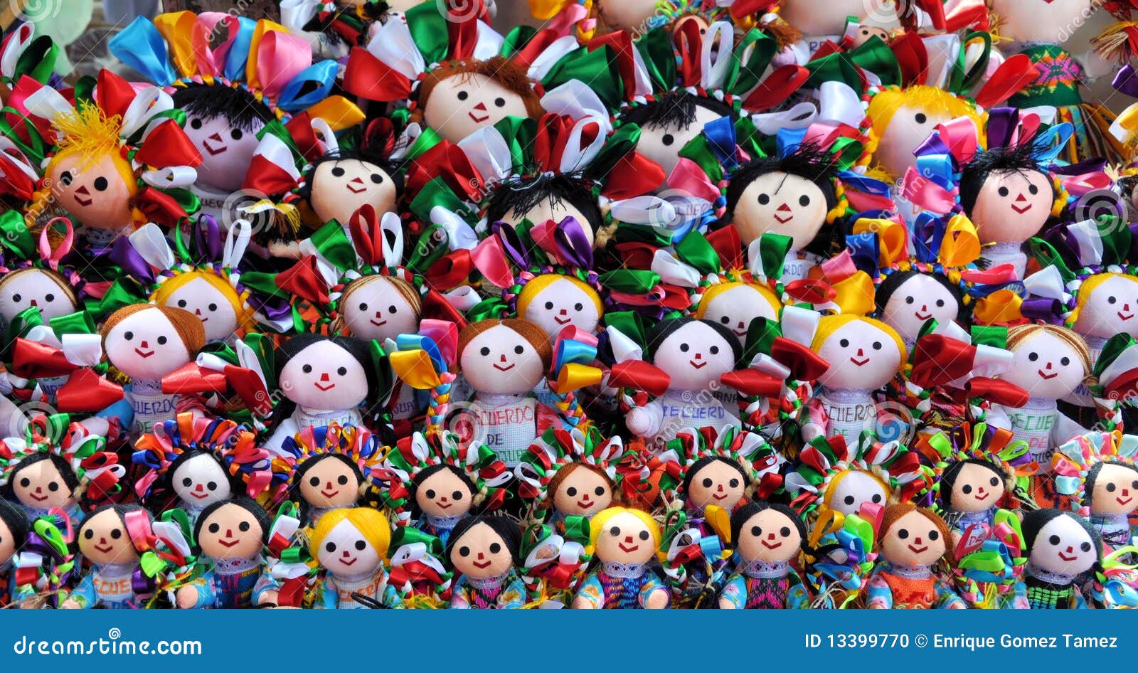 Mexican dolls stock photo. Image of color, crowd, classic - 13399770