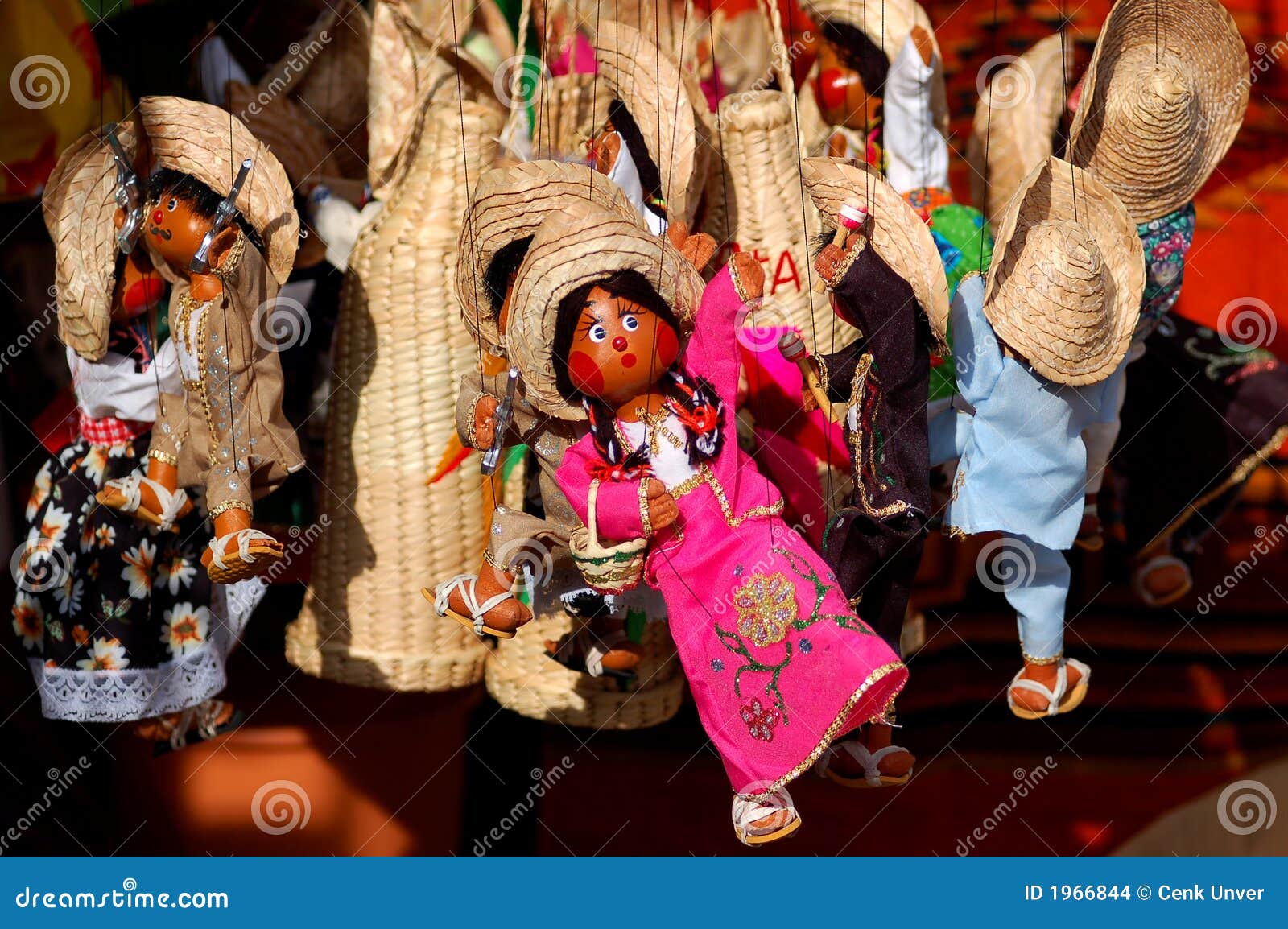 Mexican dolls stock photo. Image of decorative, string - 1966844