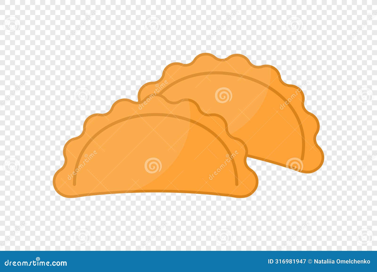 Empanada. Fried Meat Pie. Traditional Cuisine Of Argentina. Vector ...