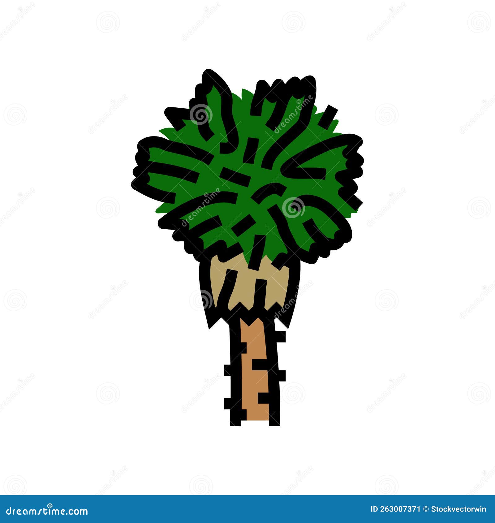 Mexican Fan Palm Tree Color Icon Vector Illustration Stock Vector ... Mexican Fan Palm Tree Color Icon Vector Illustration Stock Vector ...